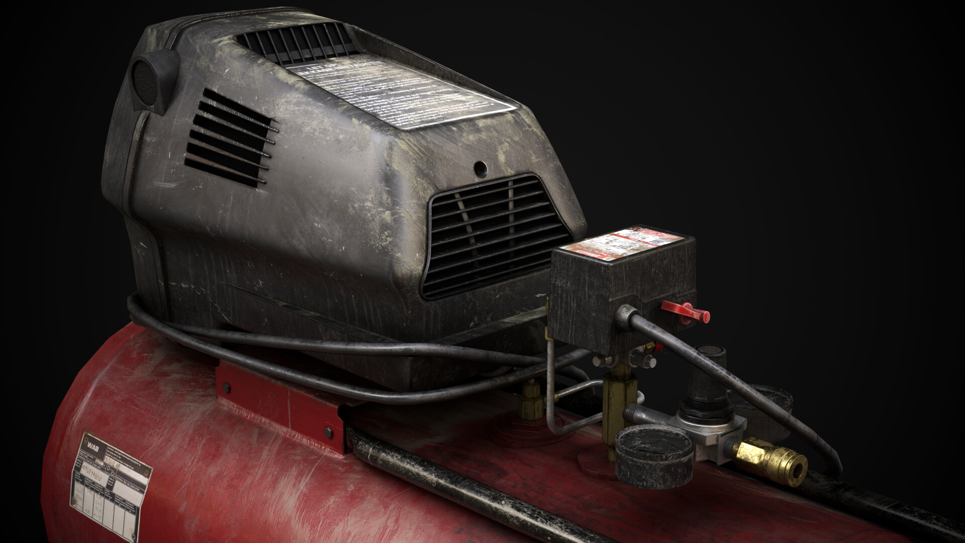 ArtStation - Dusty air compressor