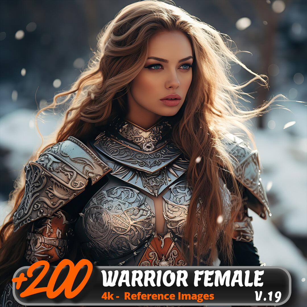 ArtStation - WARRIOR FEMALE VOL. 19/ 4K/ Reference Image