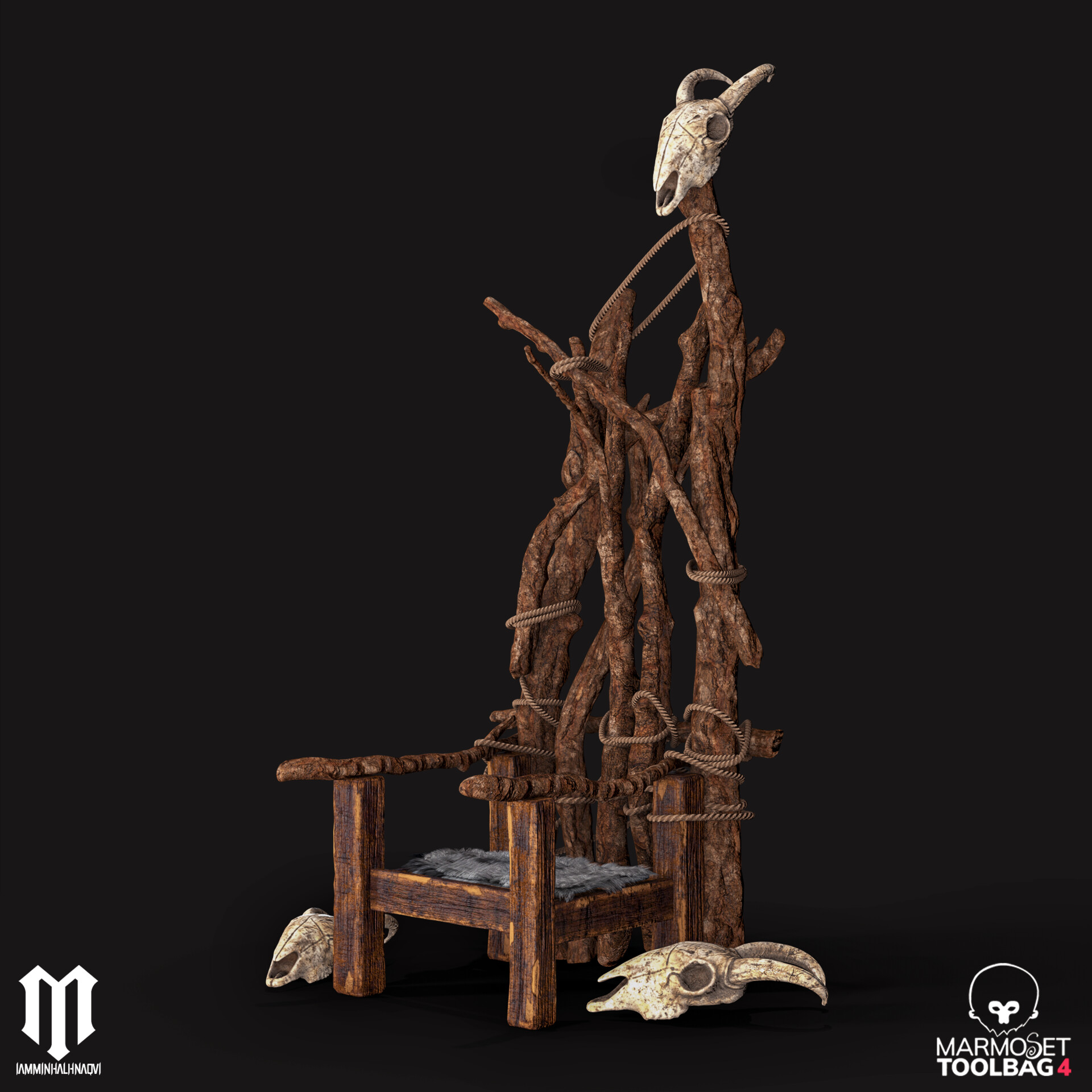 ArtStation - Viking King Throne