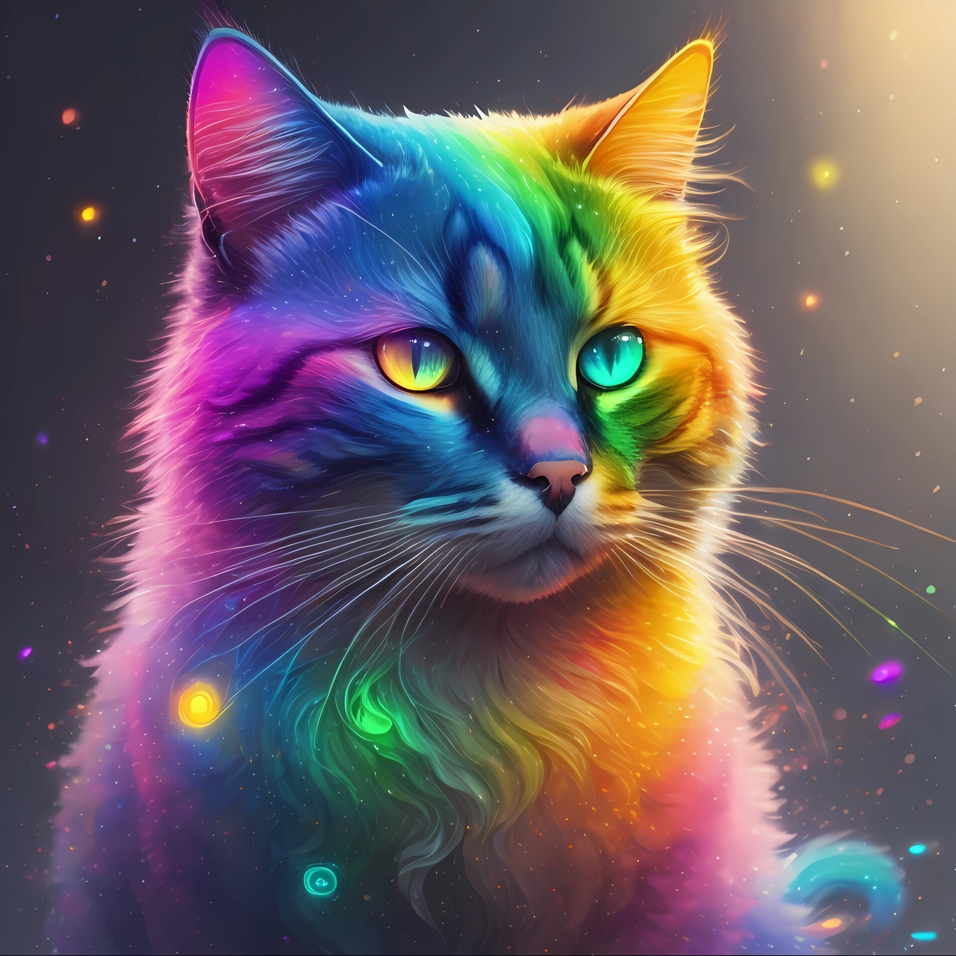 ArtStation - Rainbow cat