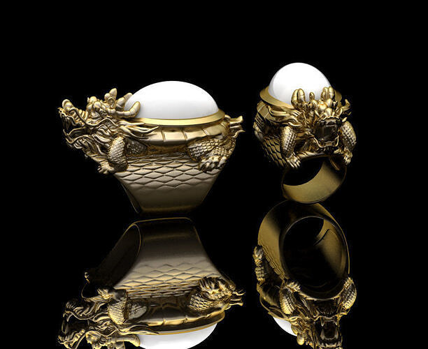 ArtStation - Dragon Ring-1 3D-print file