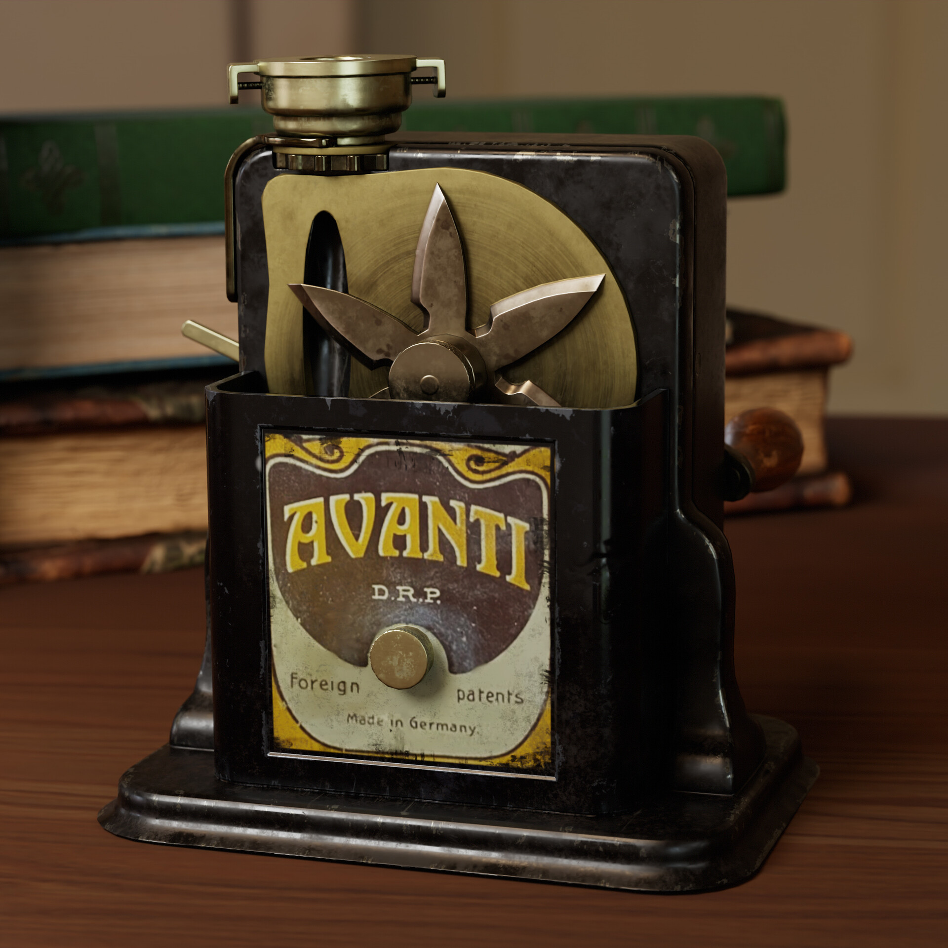 ArtStation - Vintage pencil sharpener