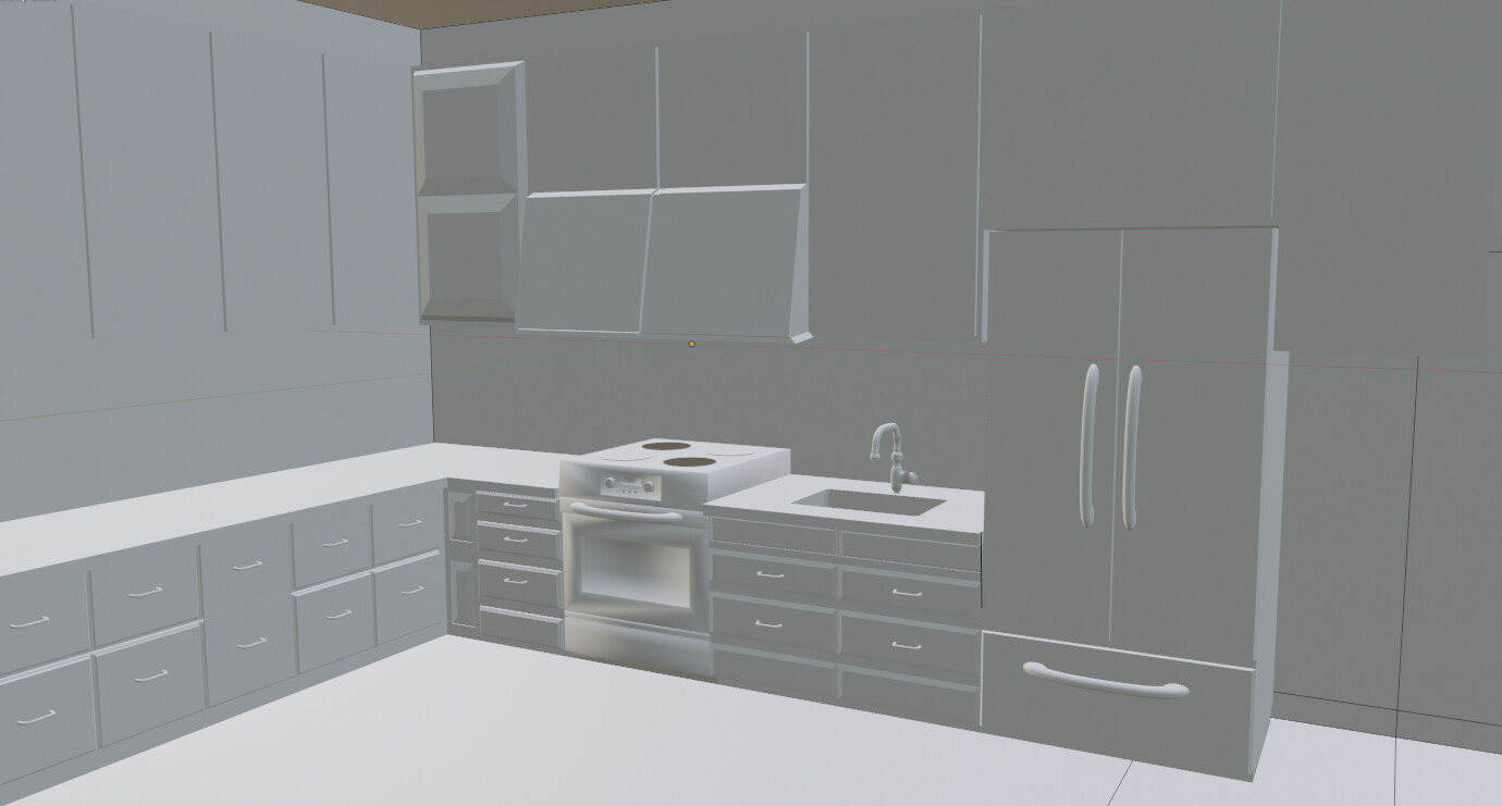 ArtStation - Dollhouse kitchens