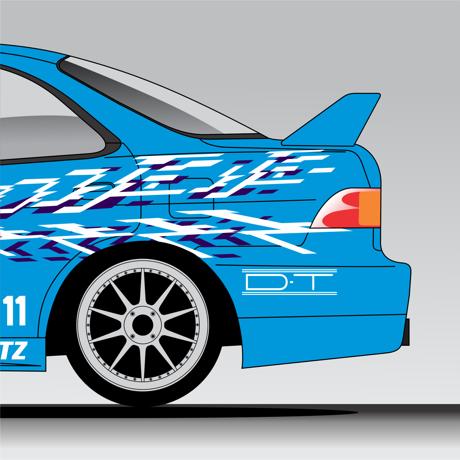 ArtStation - arte decal Acura Integra type R, Mia ''Fast And Furious''