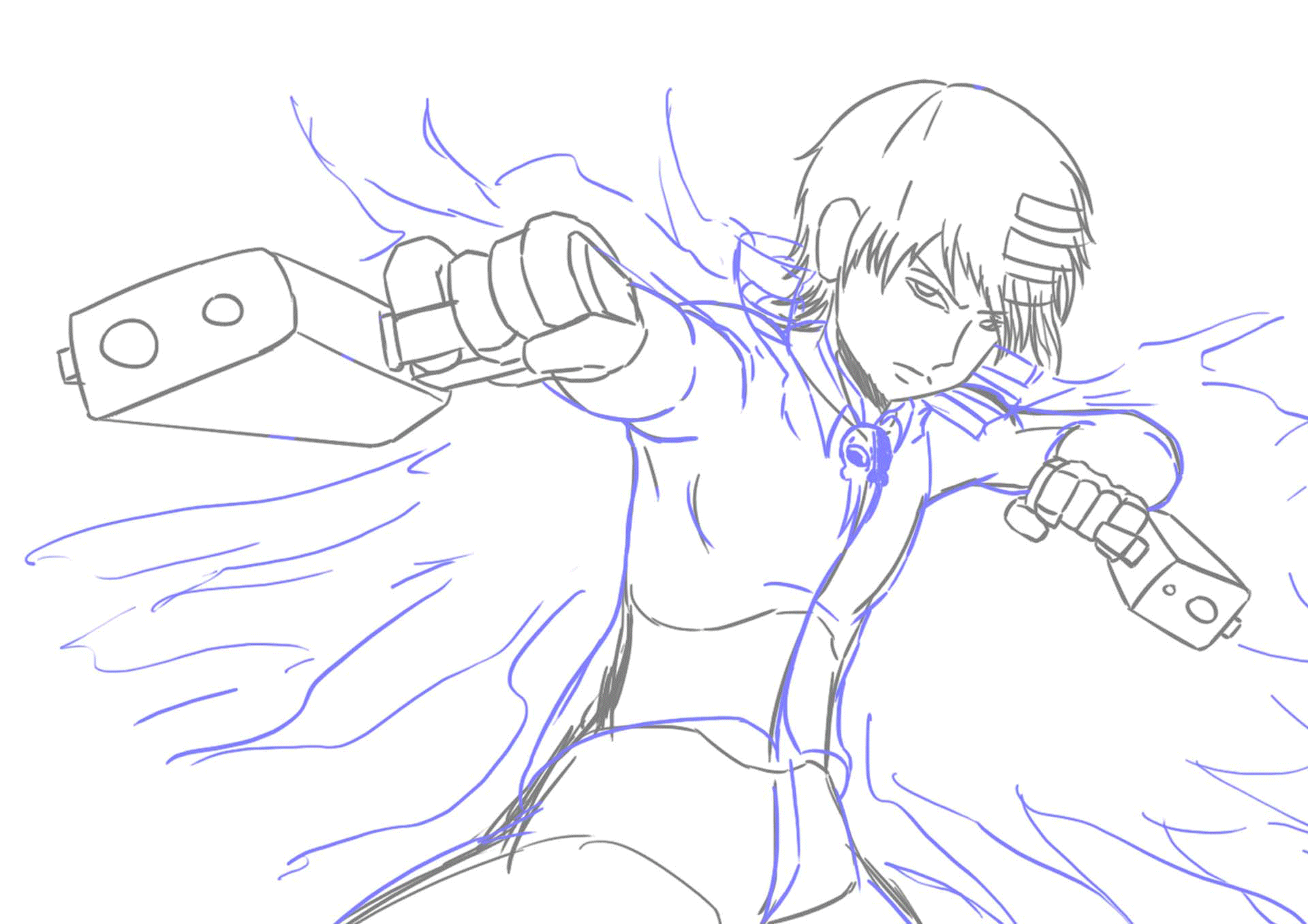 death the kid coloring pages