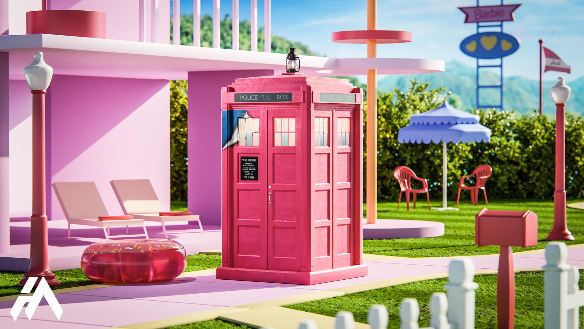 ArtStation - Barbie TARDIS EXTERIOR