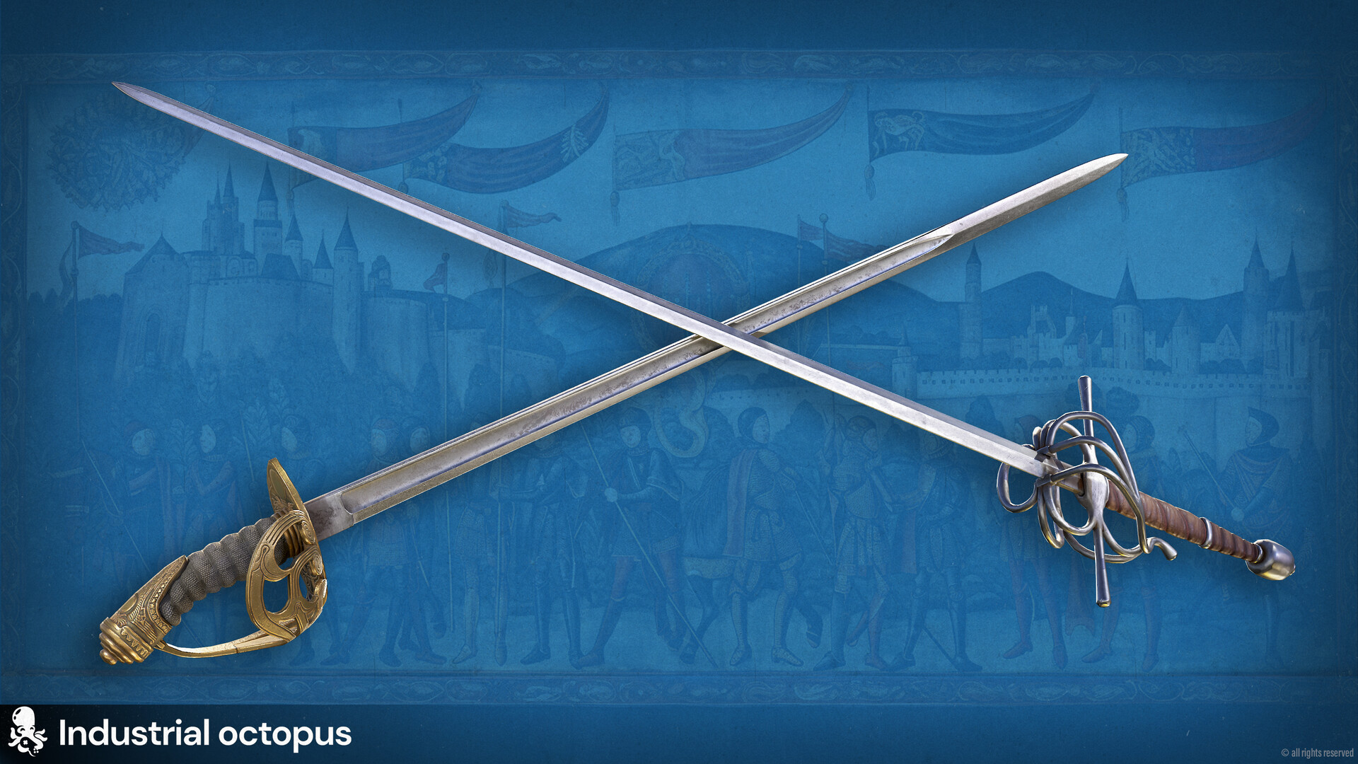 Industrial Octopus - Medieval weapons - SET