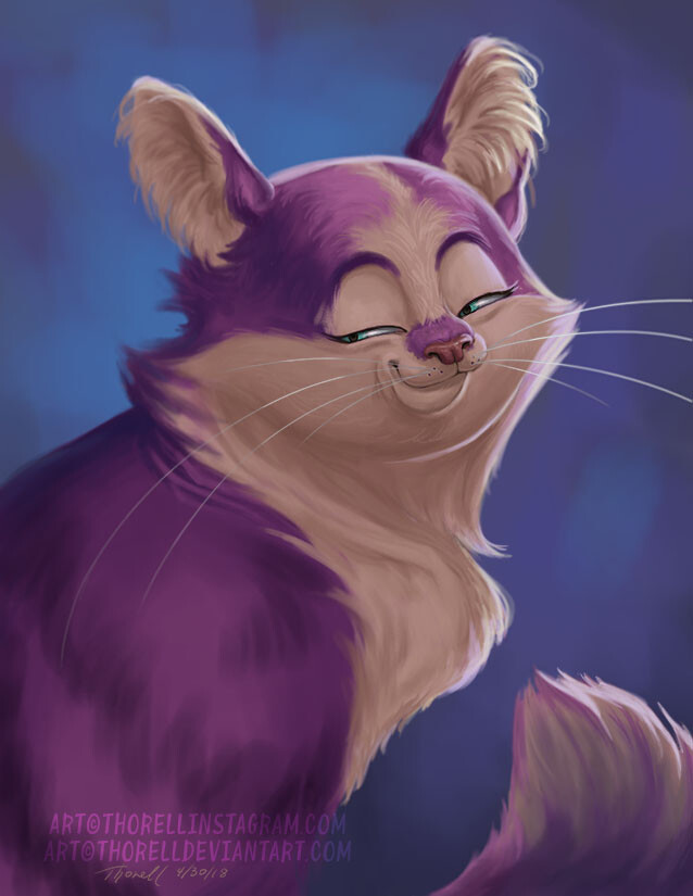 ArtStation - Purple Cat