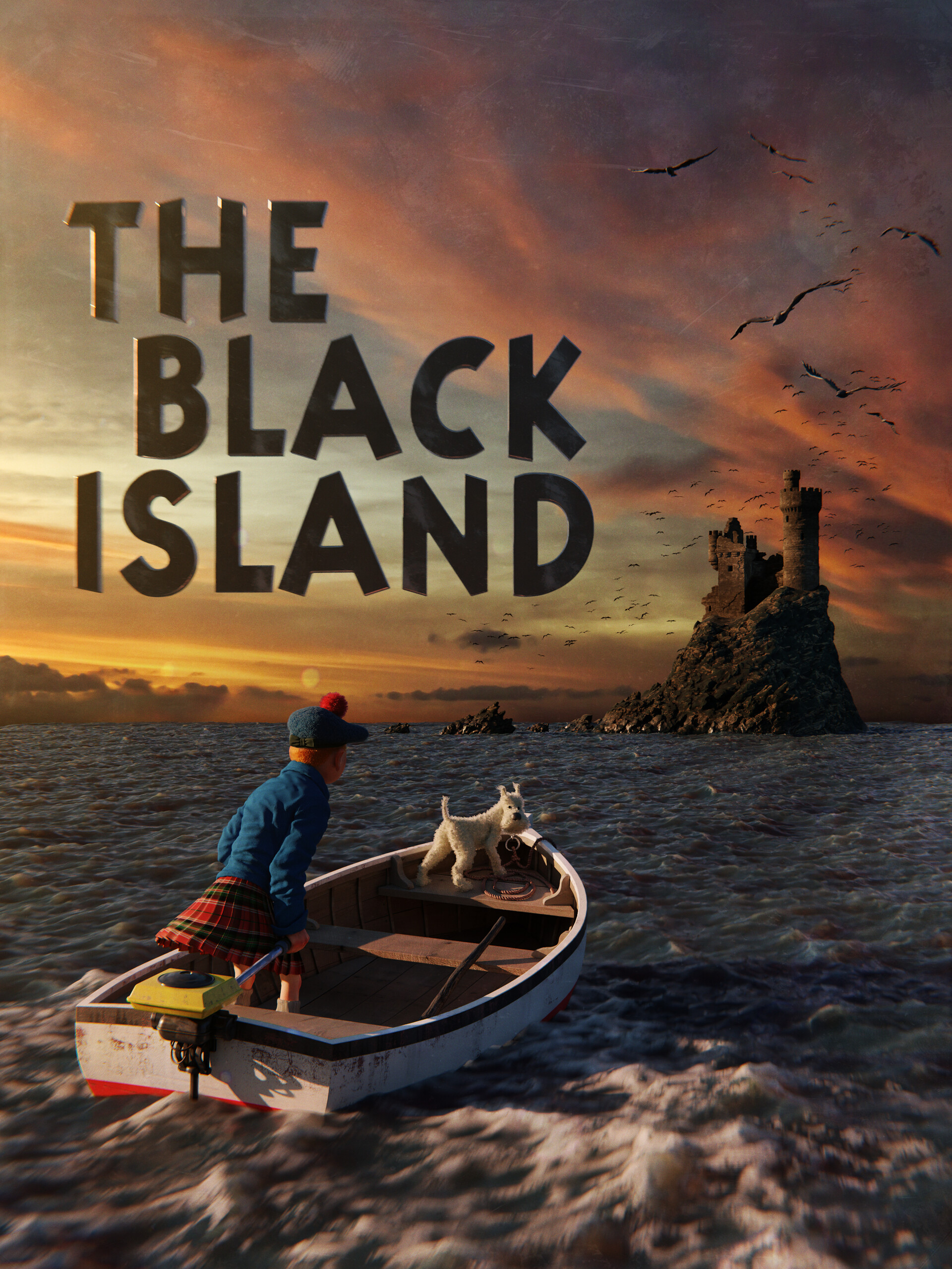 ArtStation - Tintin - The Black Island