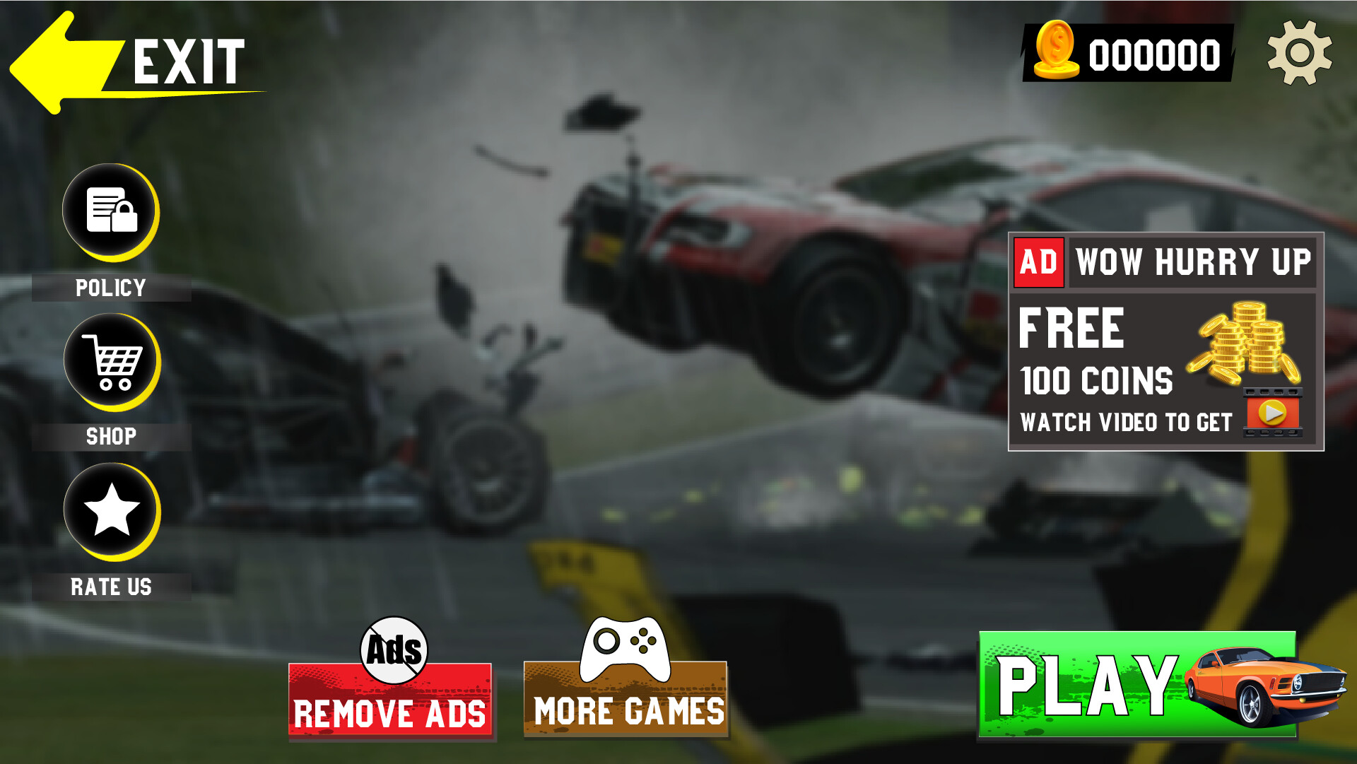 ArtStation - Car Crash Game UI/UX