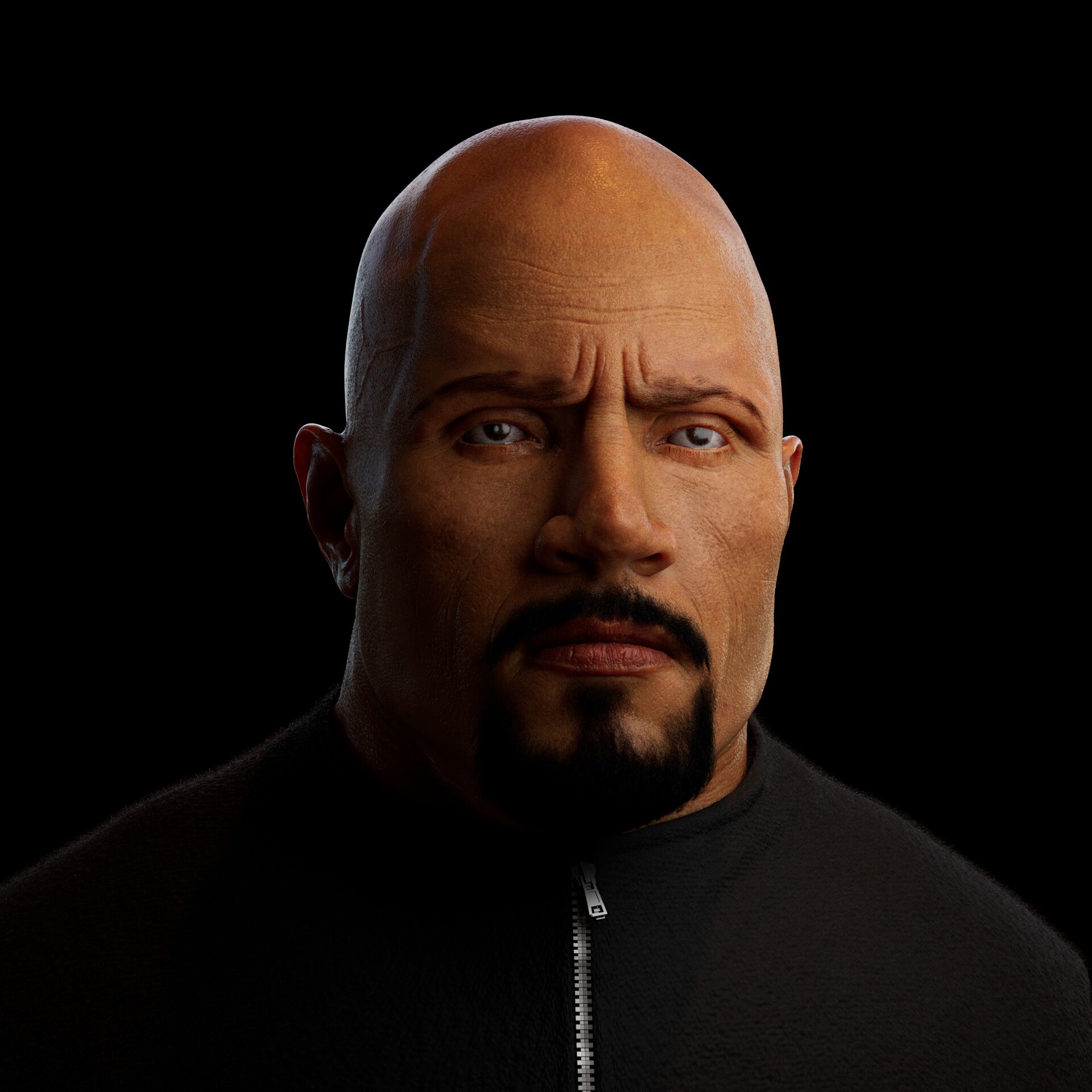ArtStation - Dwayne Johnson