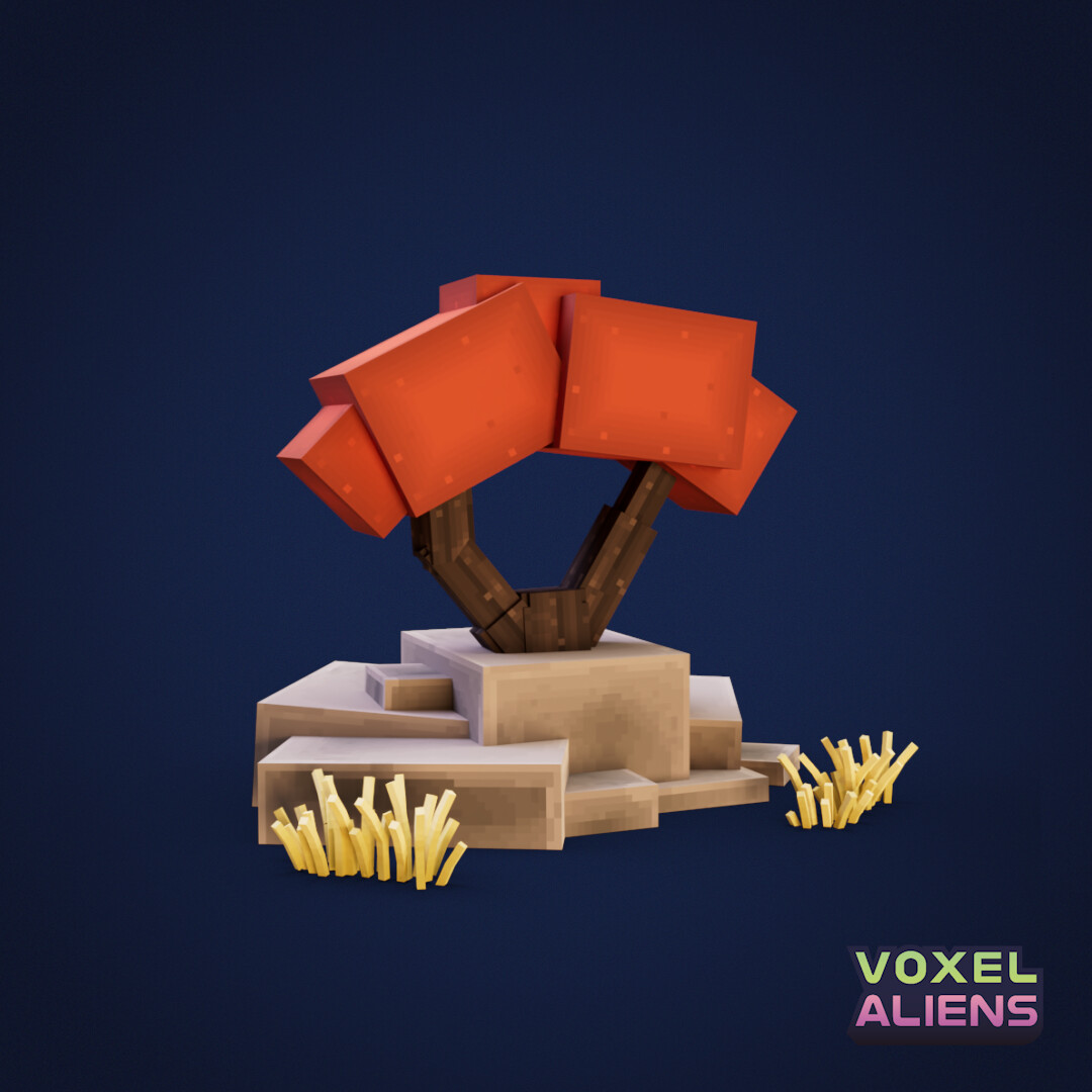 Voxel Aliens - Nature Props - Voxel Art
