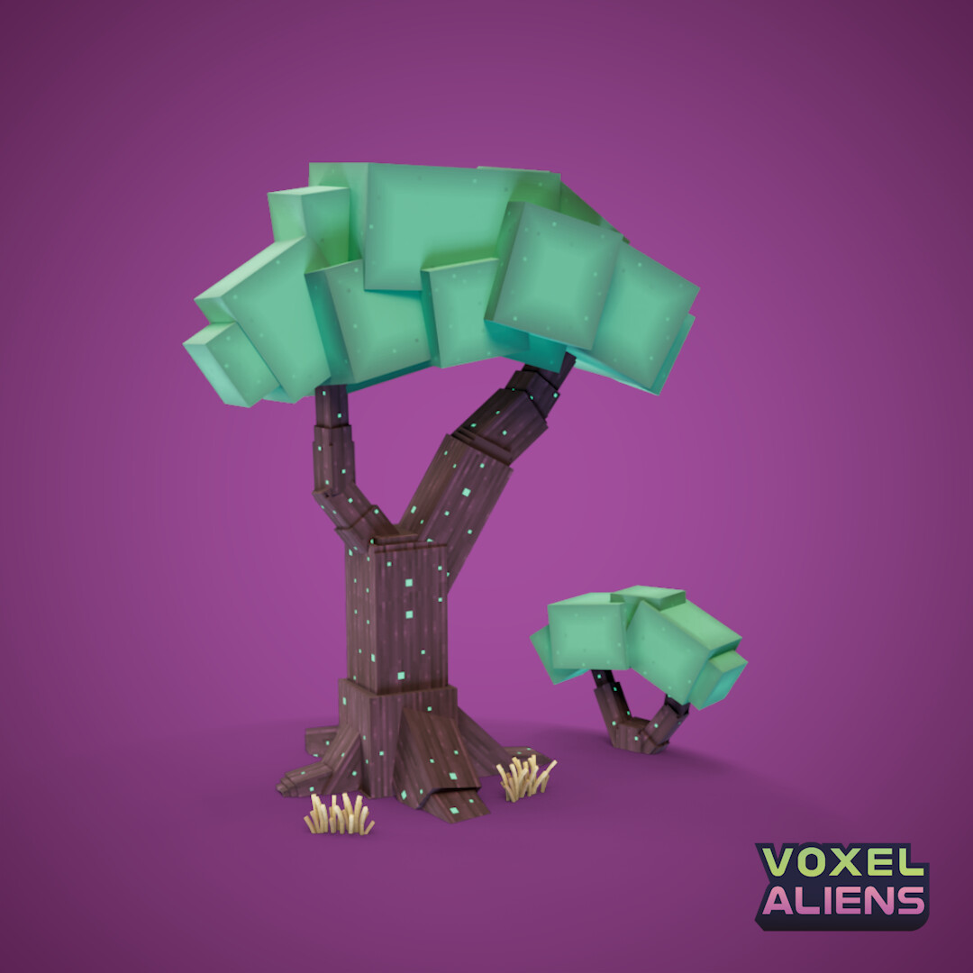 Voxel Aliens - Nature Props - Voxel Art