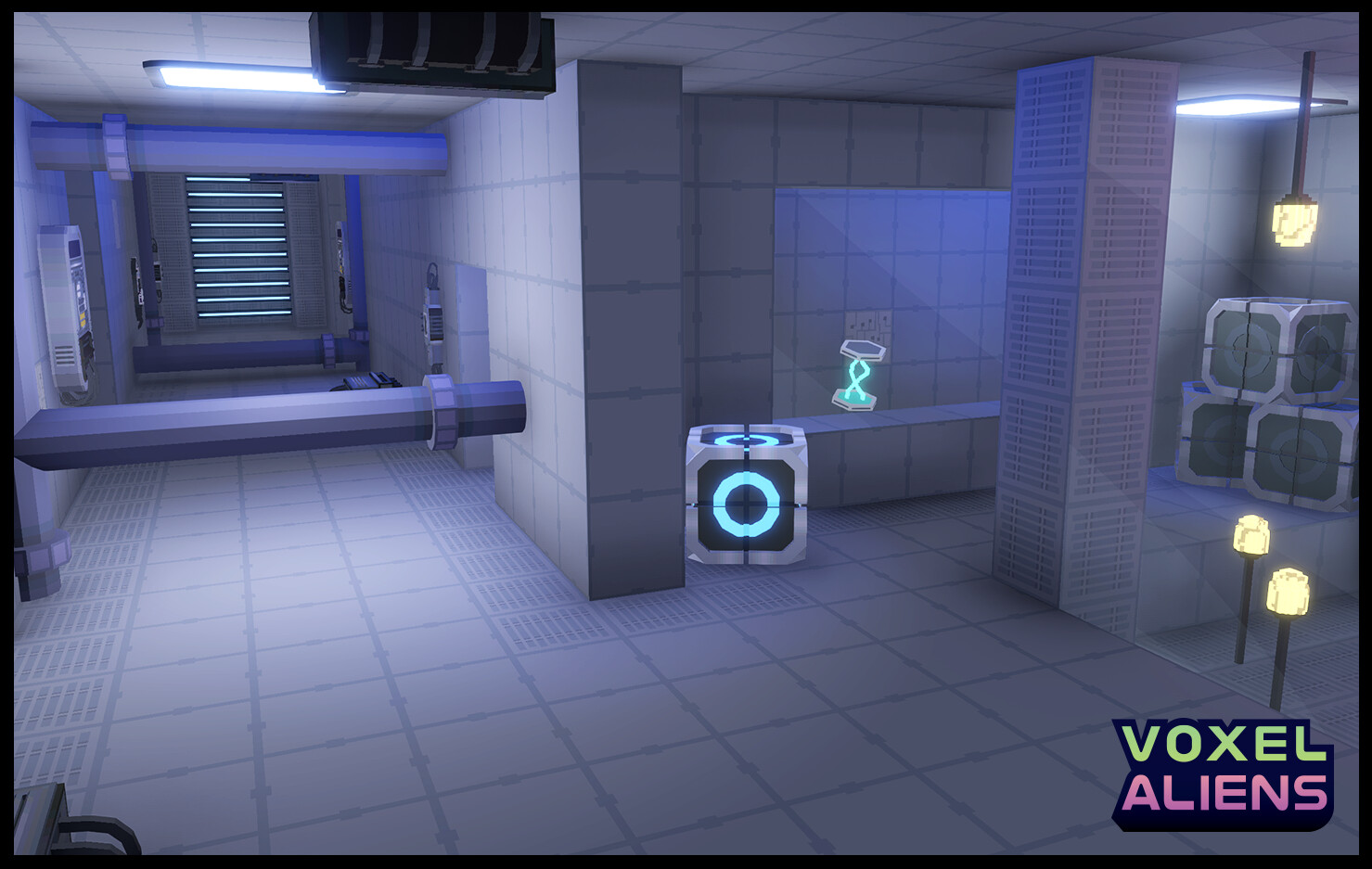 Voxel Aliens - Space Station - Facilities