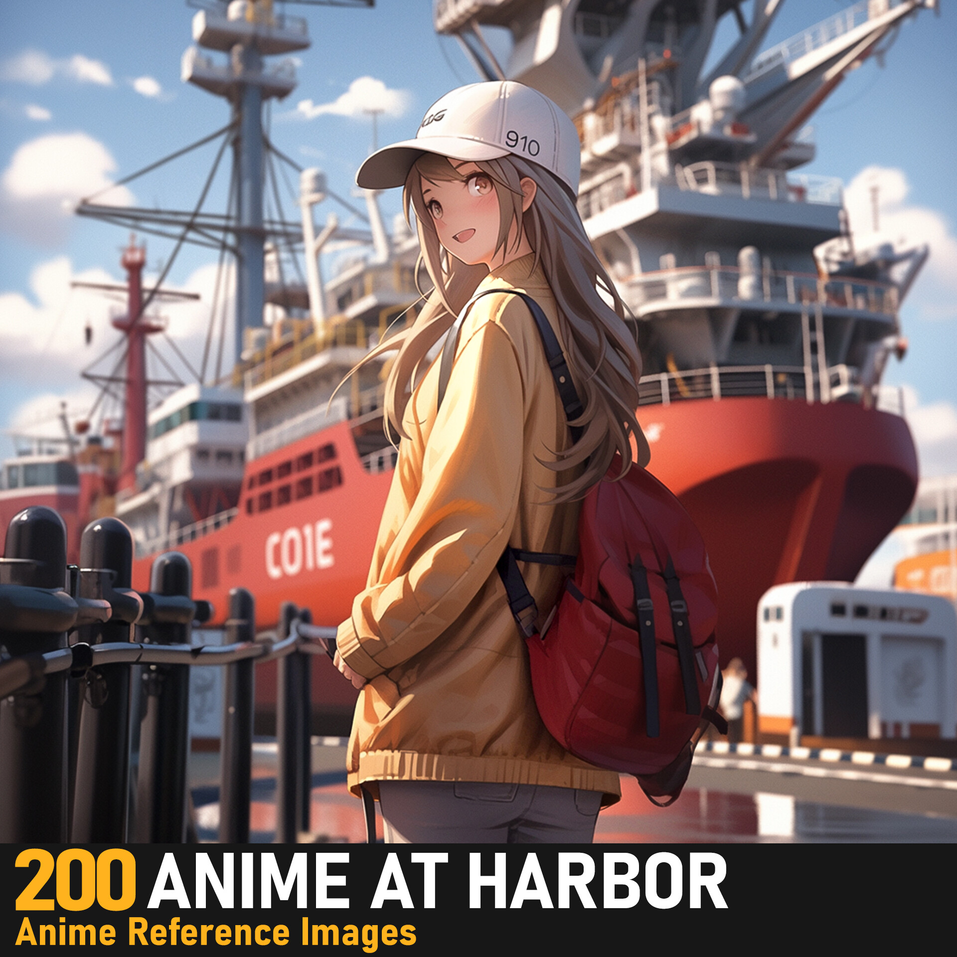 ArtStation - Anime At Harbor VOL.44|4K Reference Images