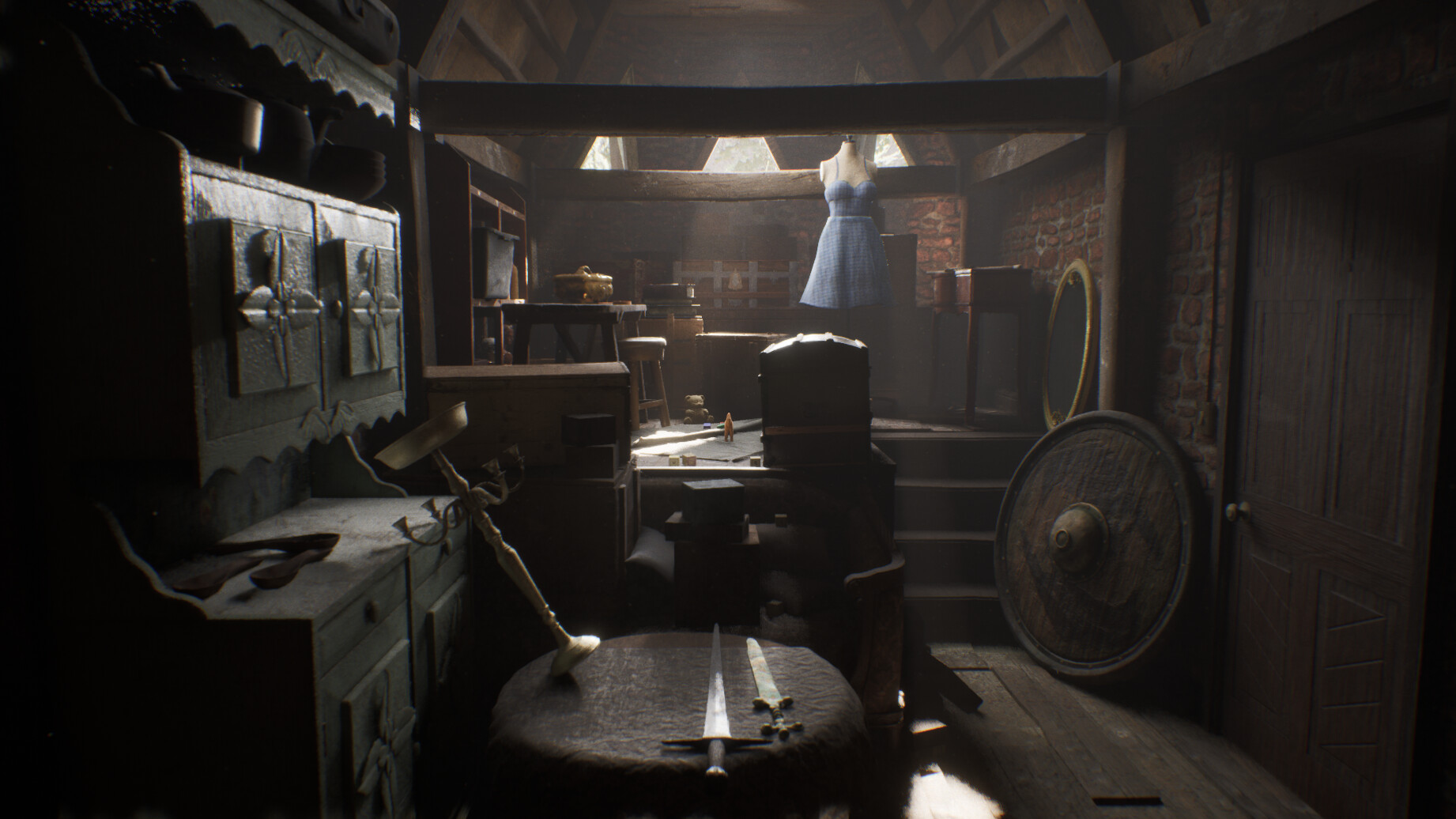 ArtStation - Morrigan Hall Attic Scene