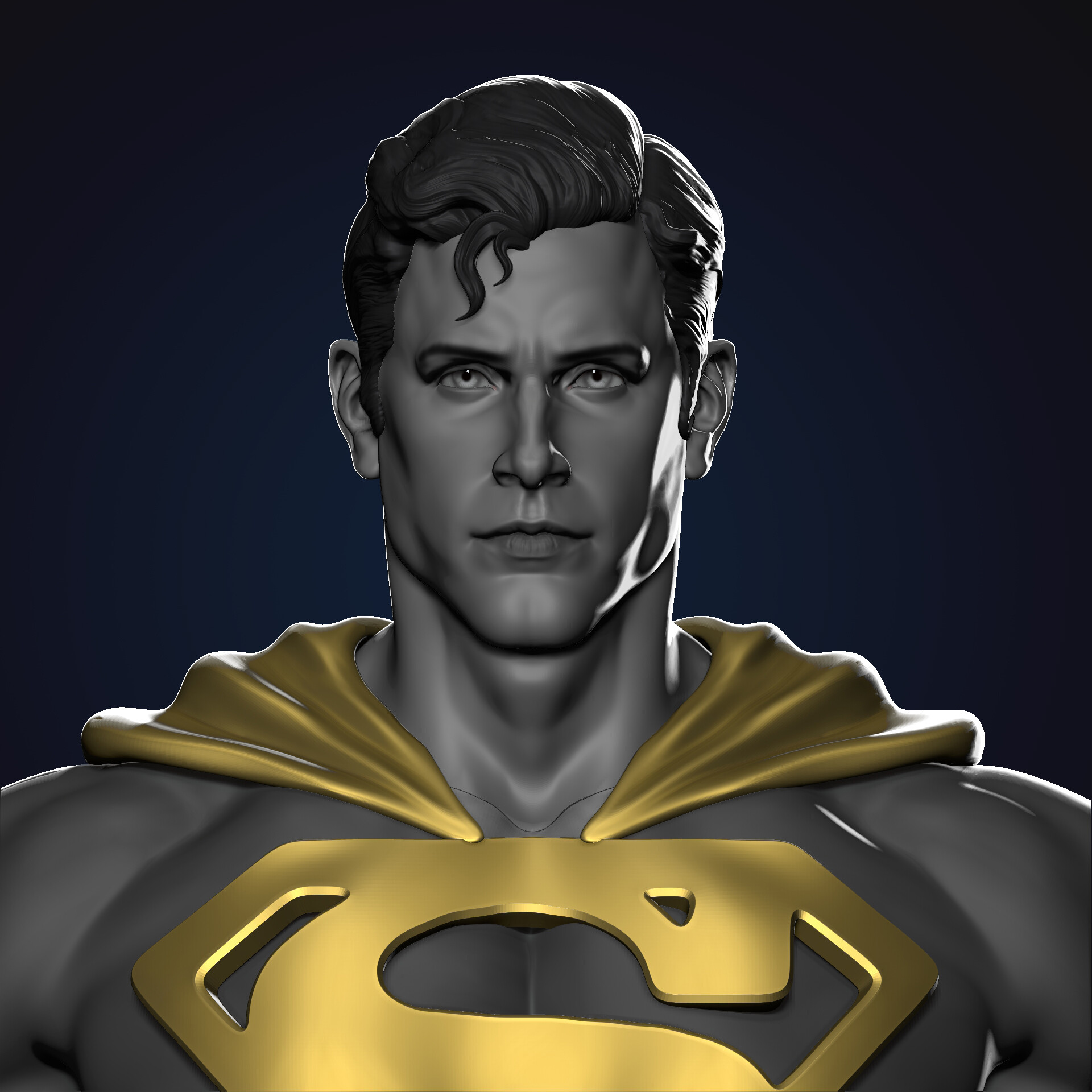 ArtStation - Superman golden WIP