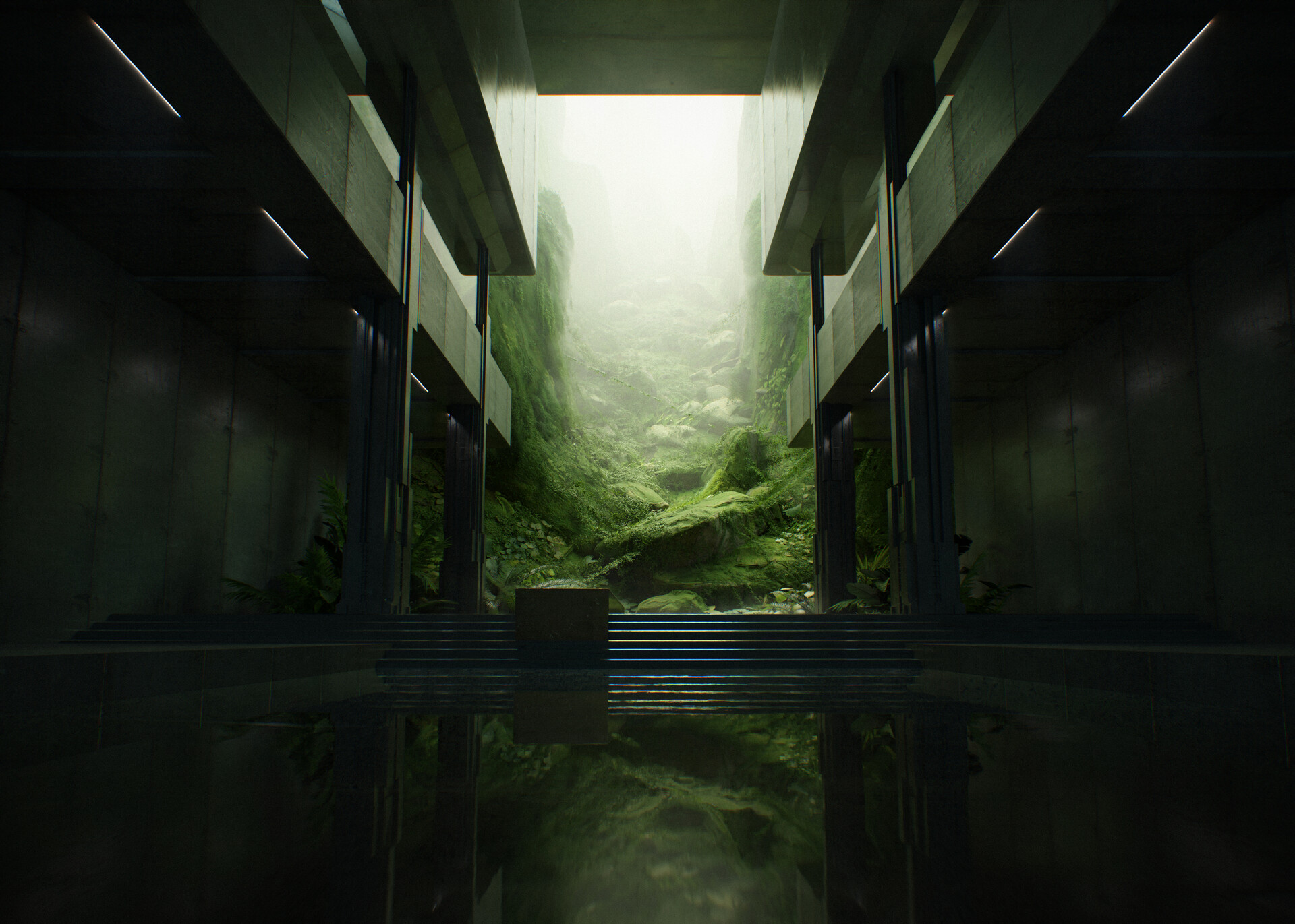 ArtStation - Botanic Brutalism