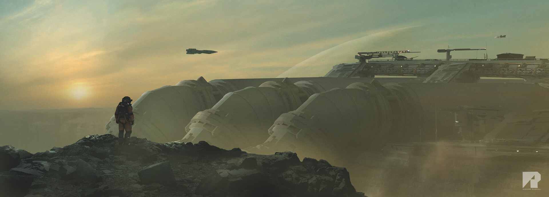 ArtStation - Sci-fi Mining Installation