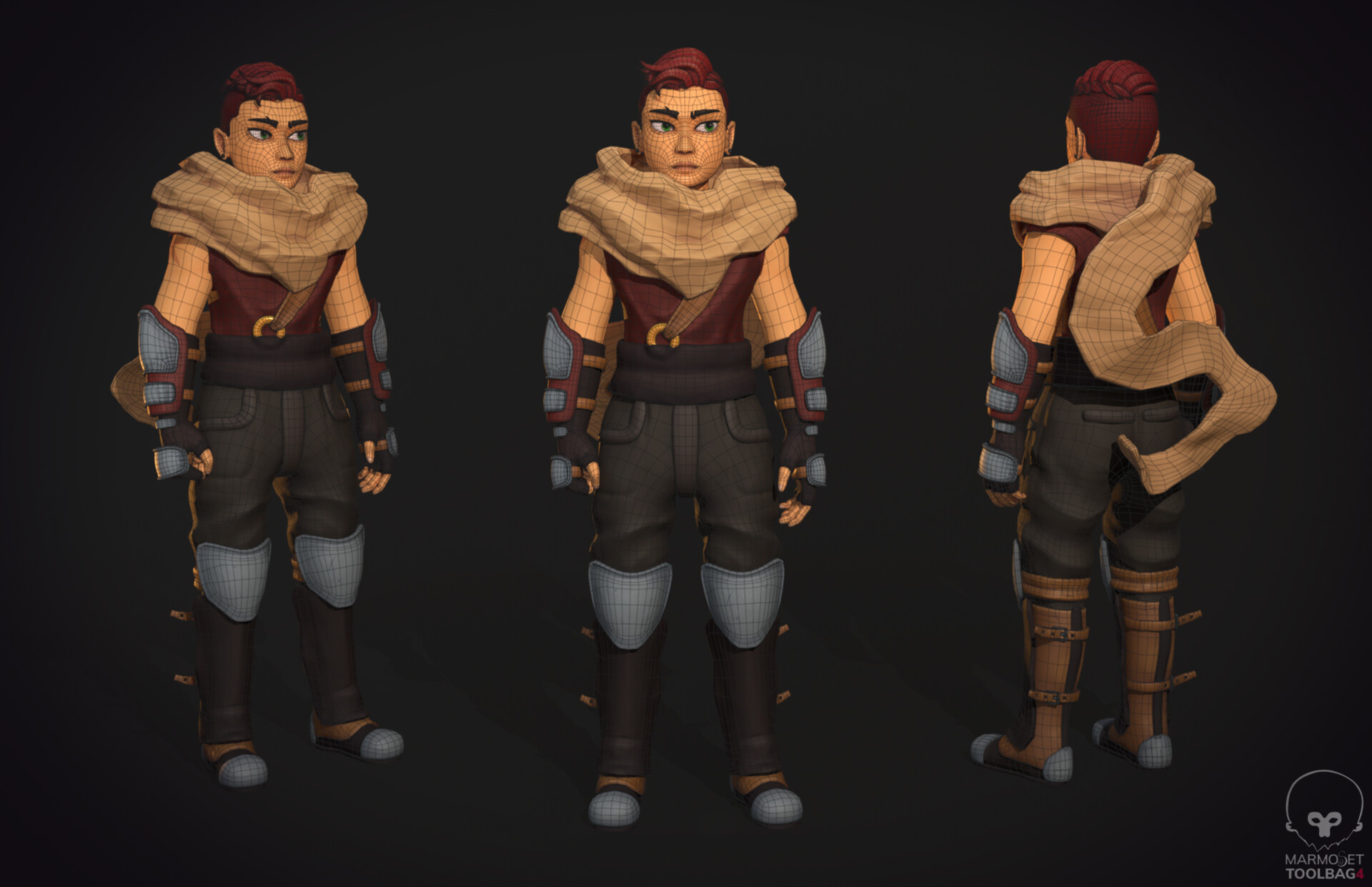 Jeff Row - Cel - Game Ready Hand Painted Stylized Character - Practice