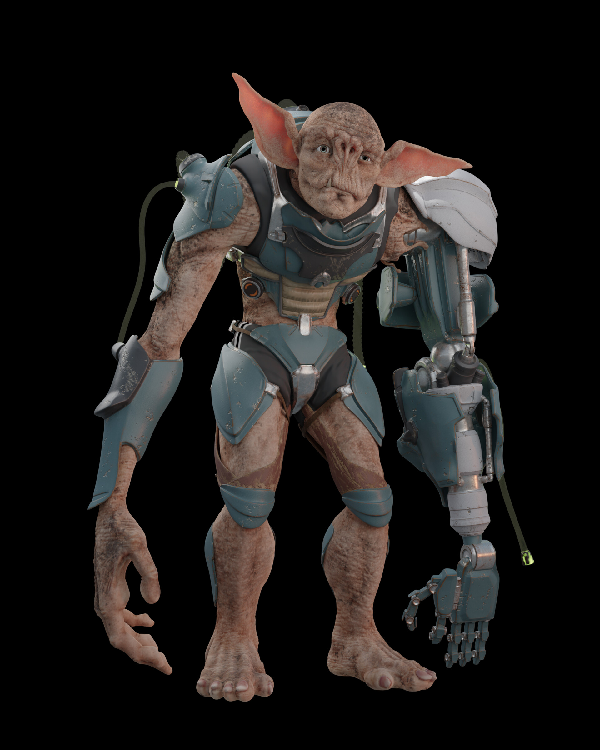 ArtStation - Cyborg Goblin