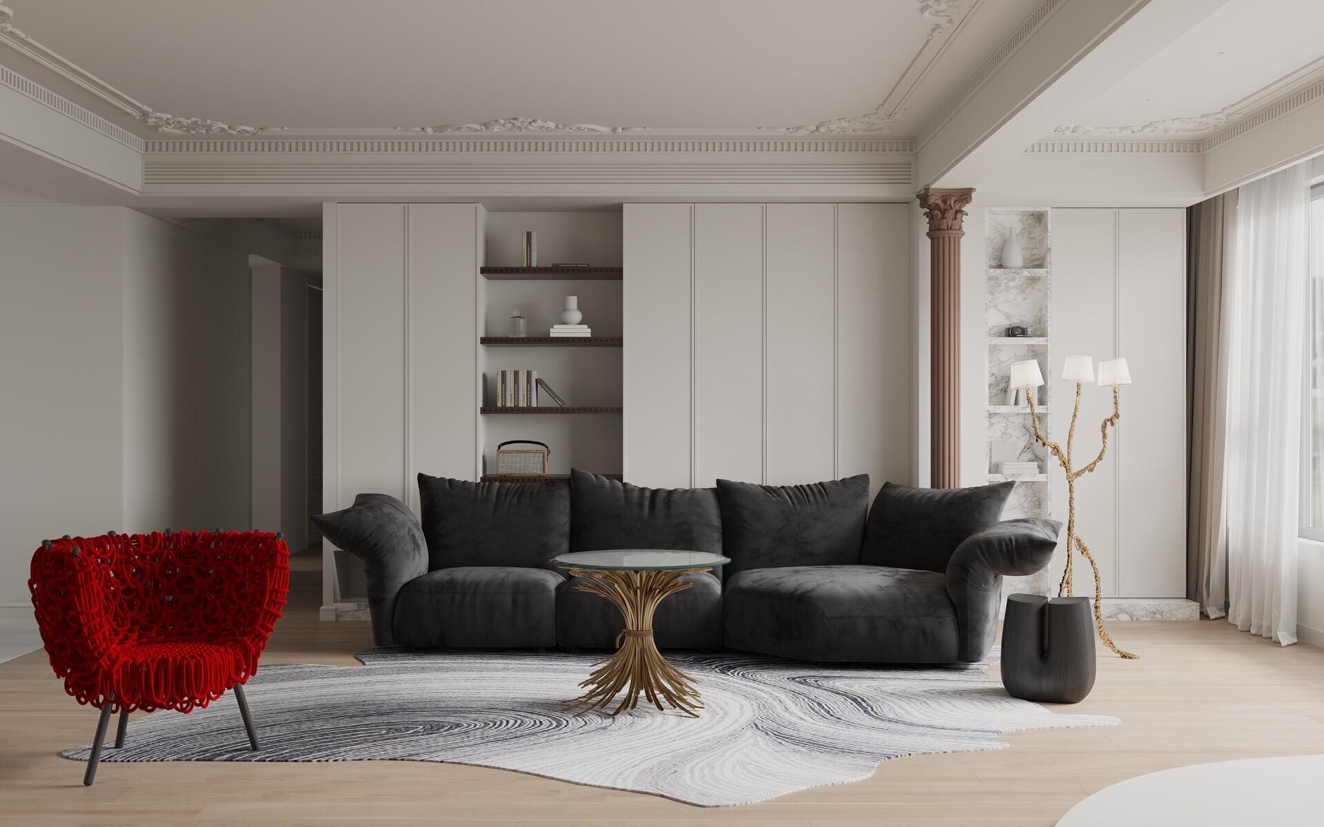 ArtStation - 3D Interior renderings of French apartment