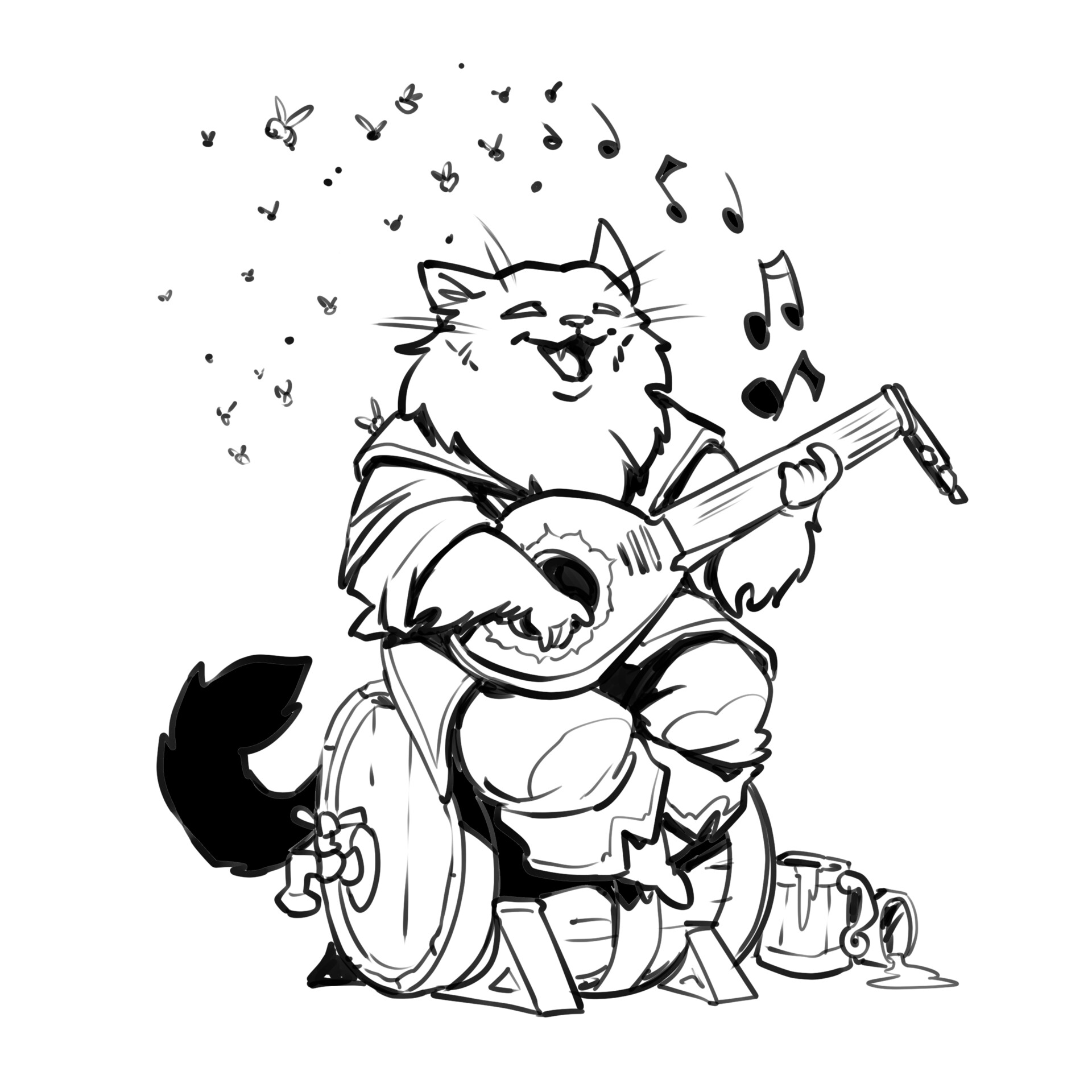 Bone Dust - Bogart cat bard