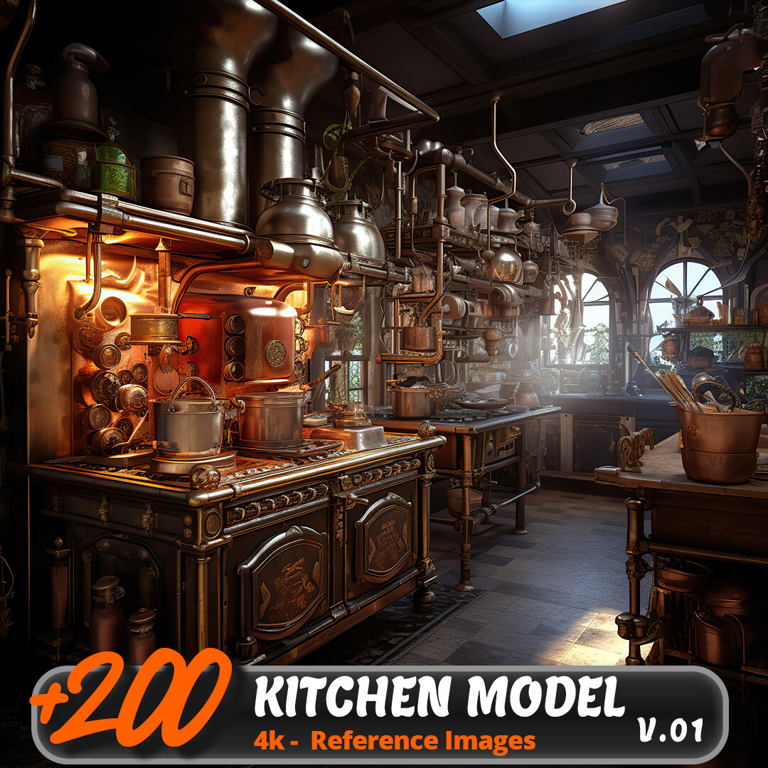 ArtStation - KITCHEN MODEL VOL. 01/ 4K/ Reference Image