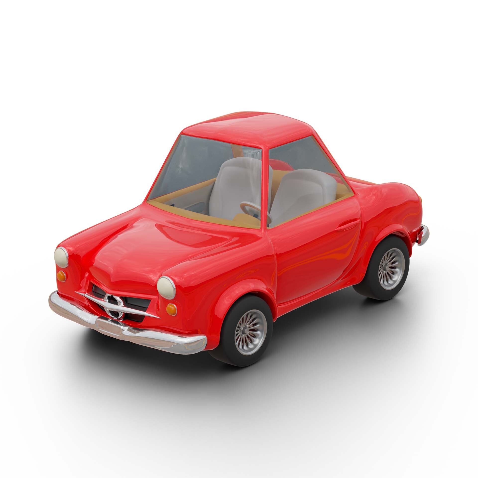 ArtStation - Cartoon Concept Classic Car 3D model