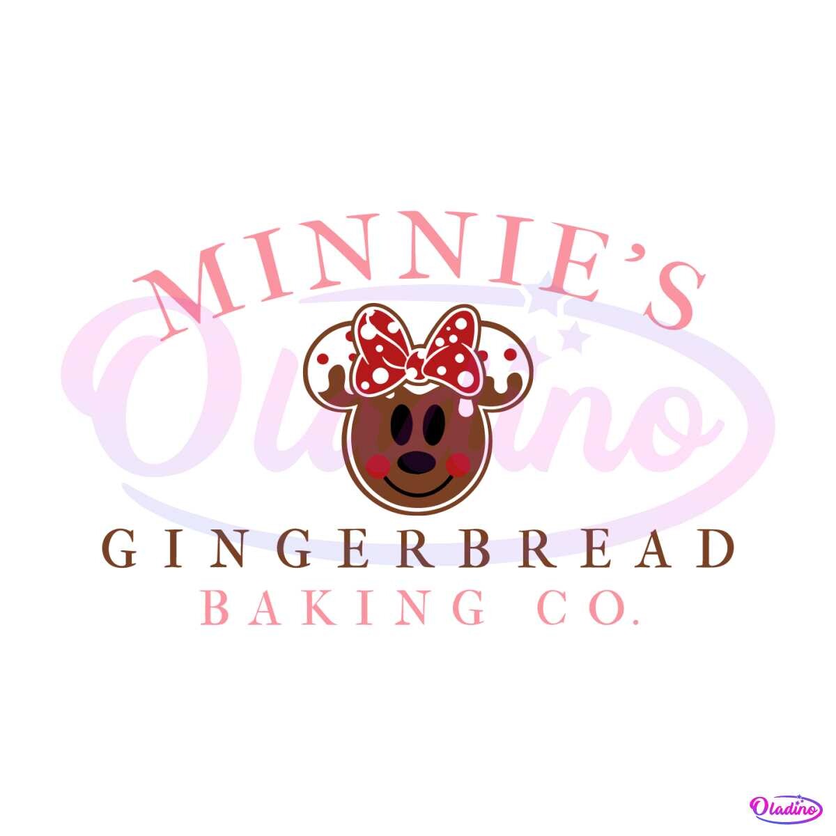 ArtStation - Minnies Gingerbread Baking Co Minnie Mouse Christmas SVG