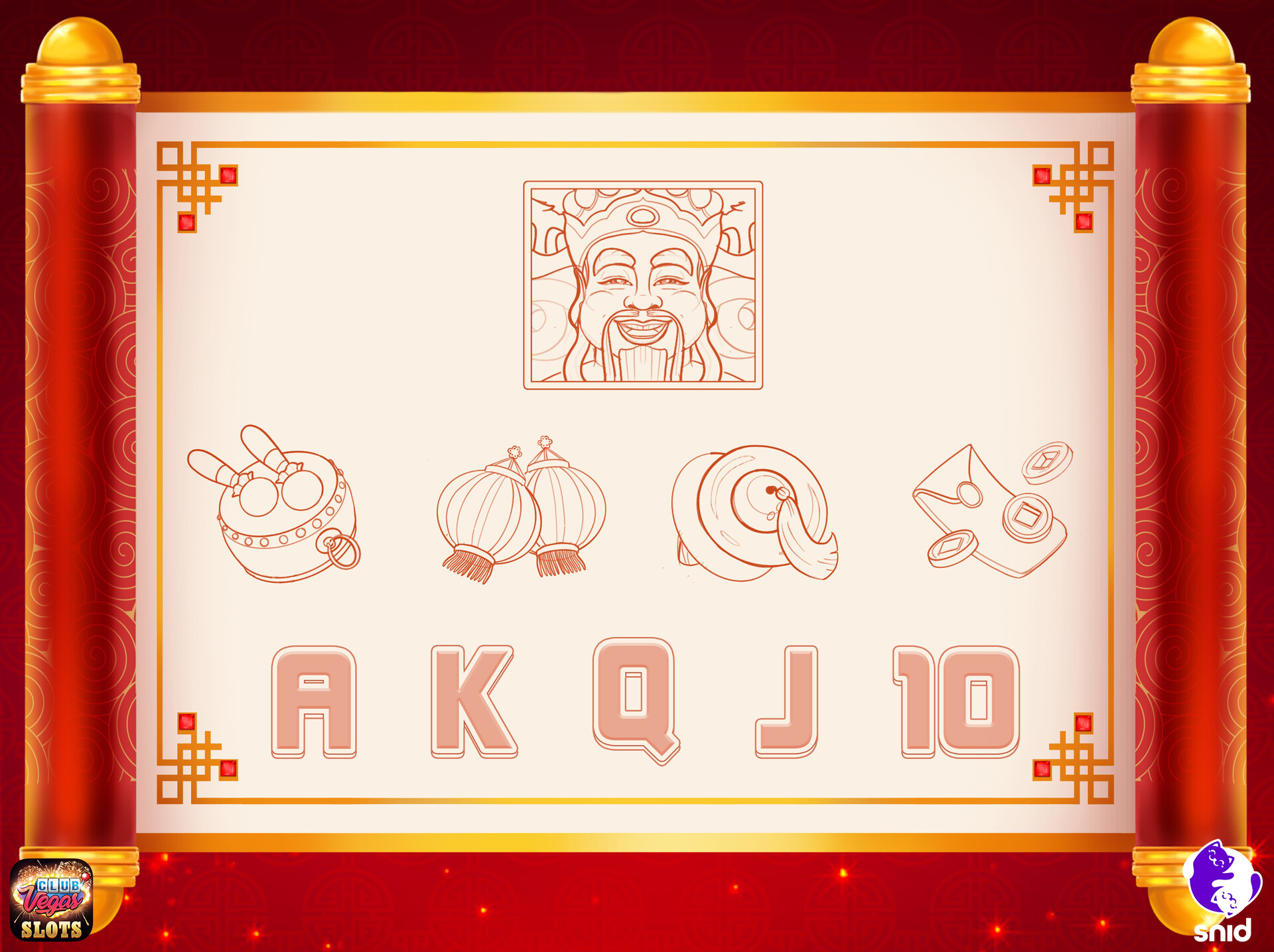 SNID Art Studio - Caishen Triple Cash