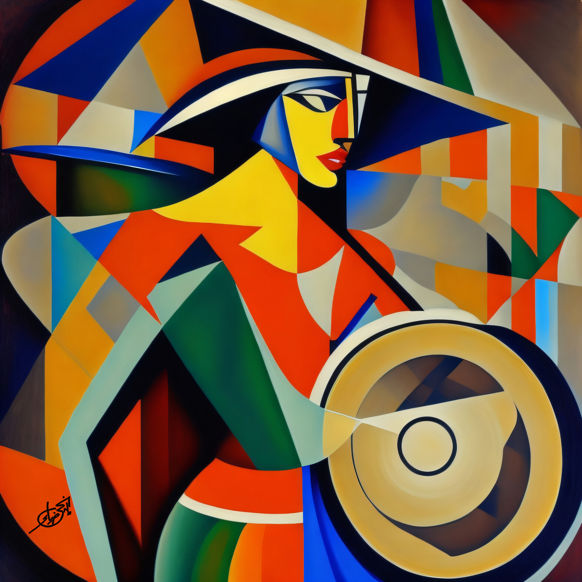 ArtStation - Cubism Figure Digital Painting