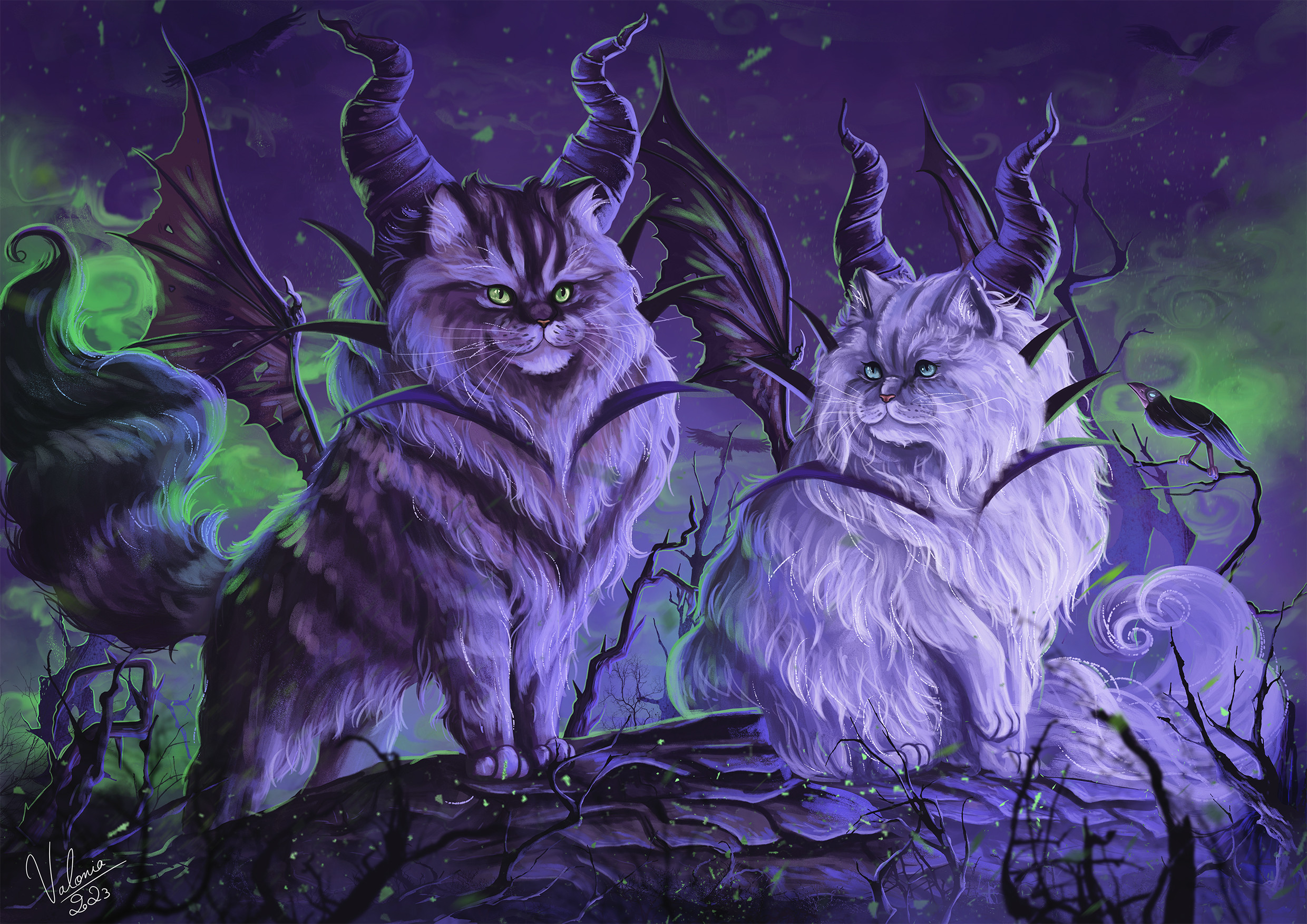 Maleficent Persian by Margaux Valonia : r/ImaginaryAnimals