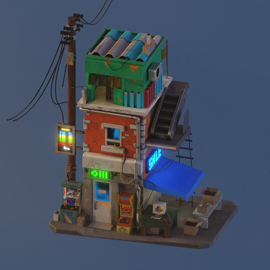 ArtStation - Isometric scene