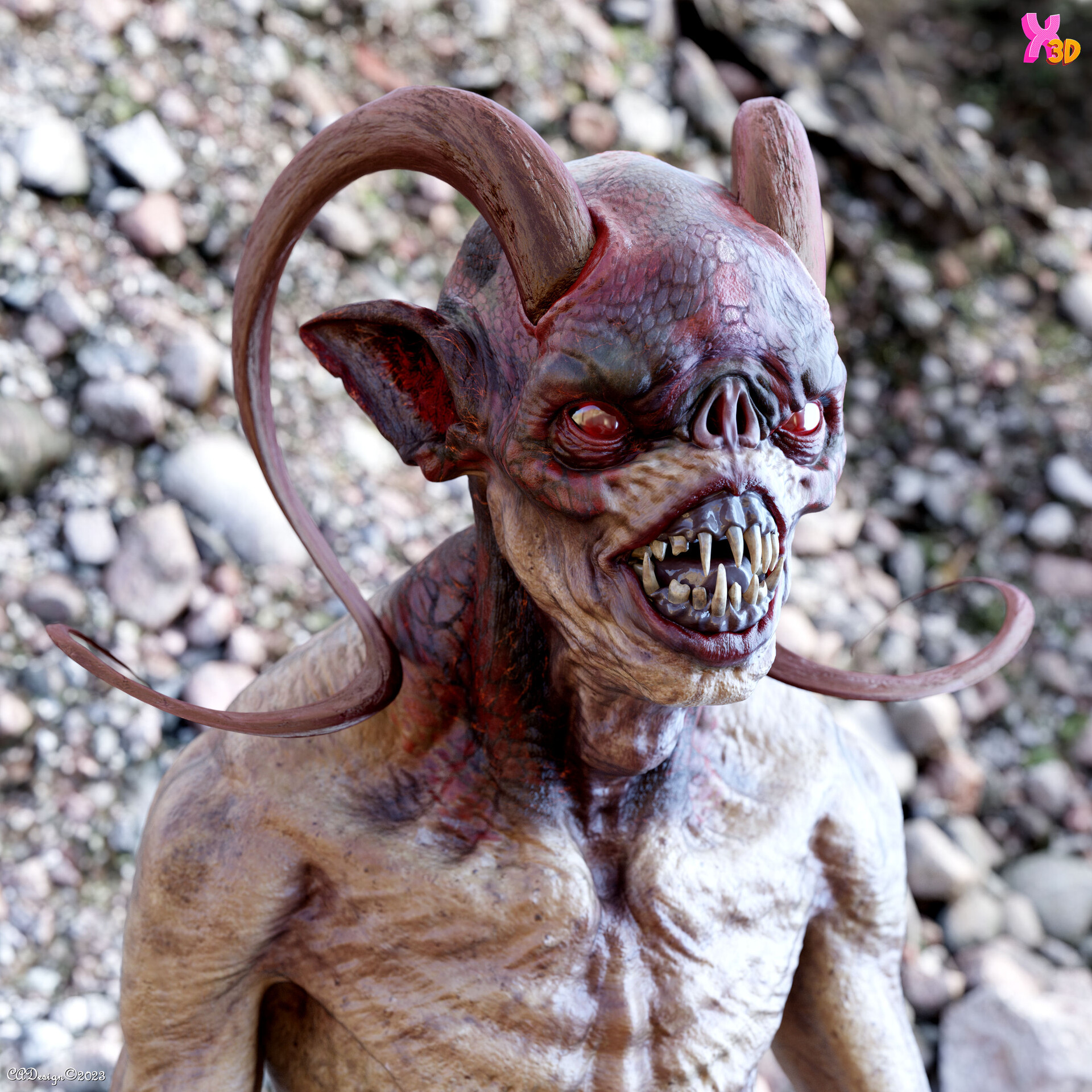 Xtreme3D Studio - FPE Universal Horns and AddOn Textures for G8.1M