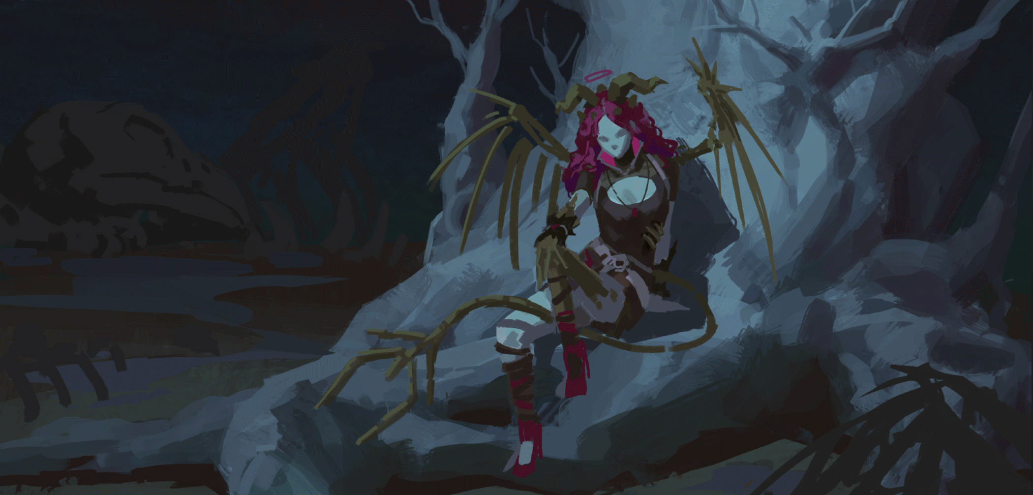 fallen art animation