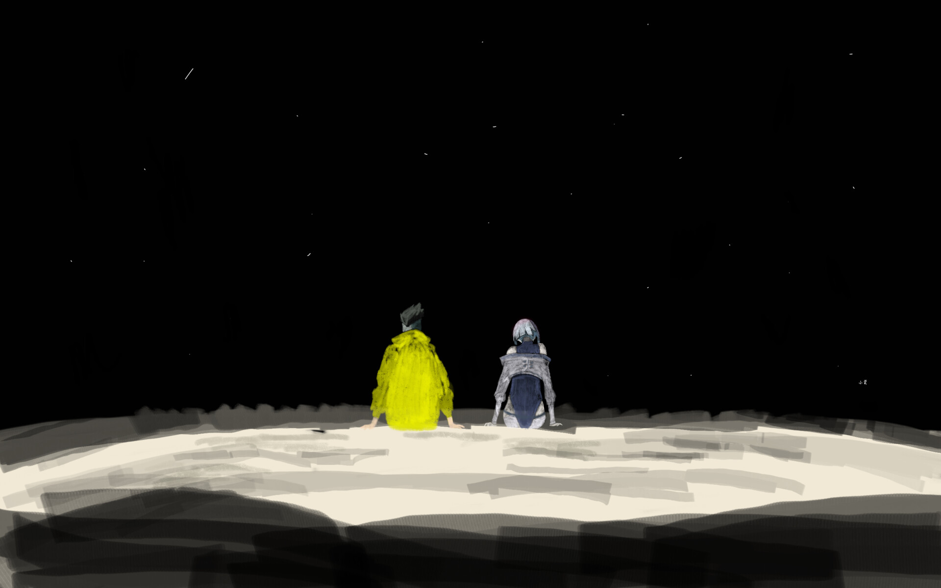 ArtStation - Cyberpunk: Edgerunners——David&Lucy on the moon