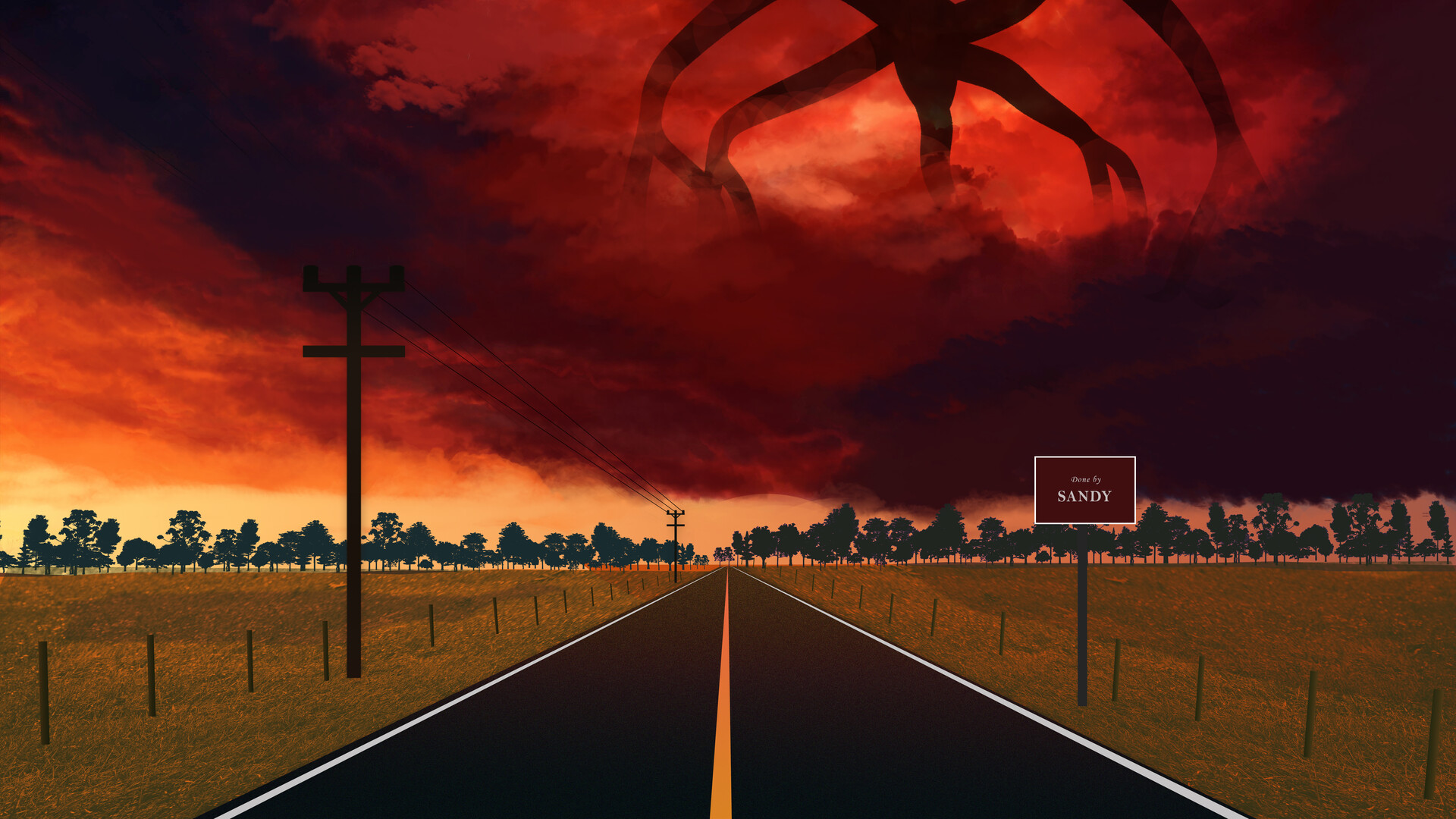 ArtStation - Stranger Things Matte Painting