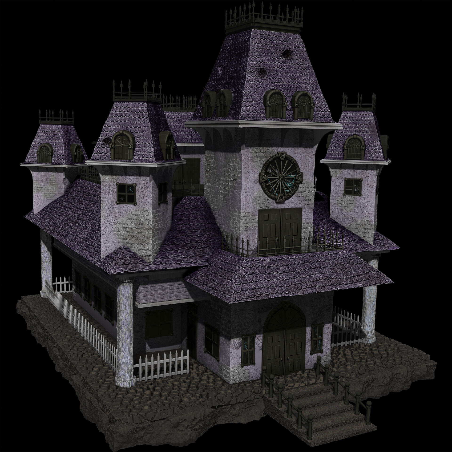 ArtStation - WIP - Haunted House Scene