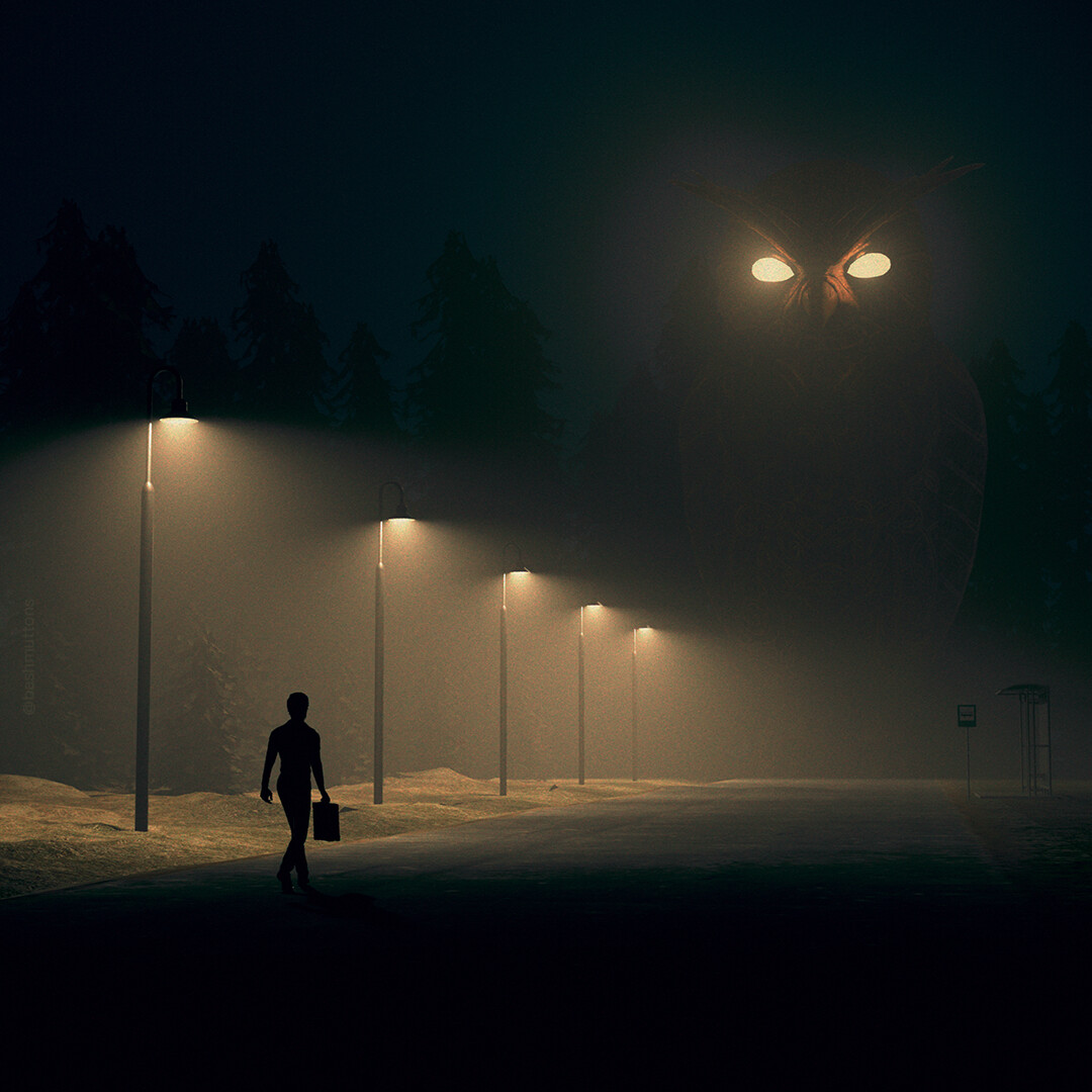 ArtStation - Encounter on a Midnight Stroll