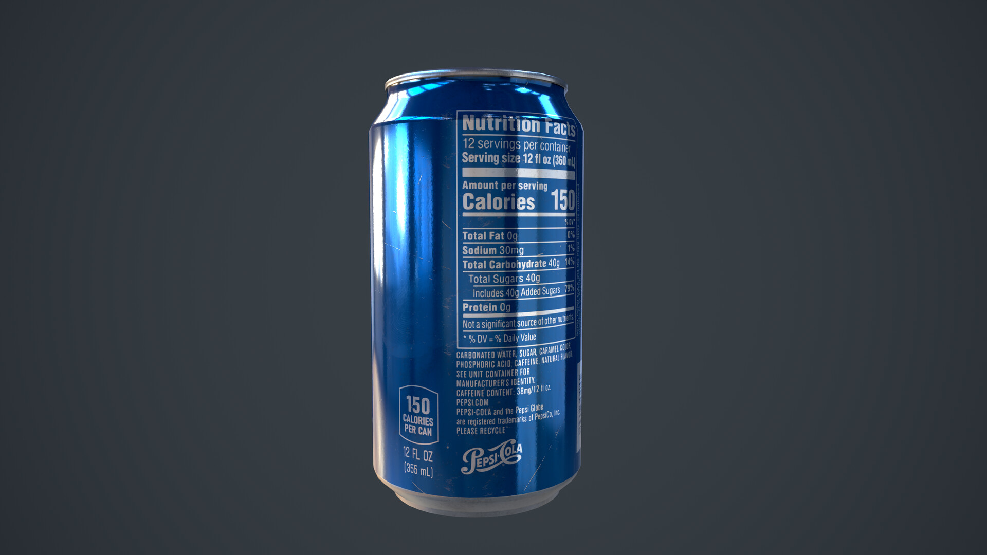 Nick Rosenthal - Pepsi Can Commercial vs Game Asset