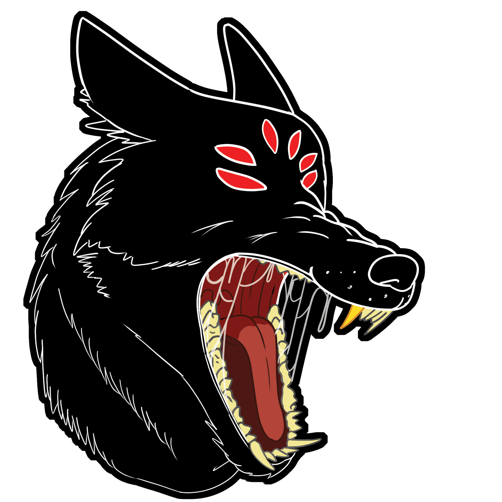 ArtStation - Wolf snarl