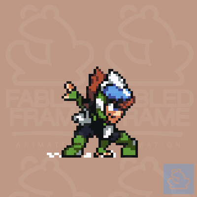 ArtStation - Game Character Sliding Sprite