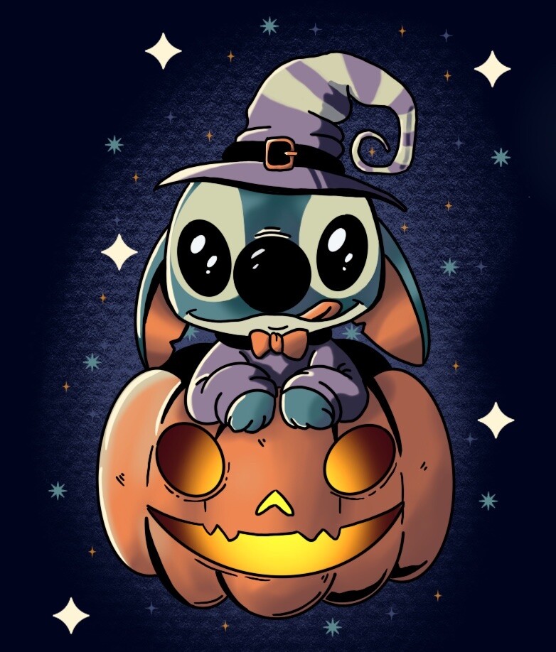 ArtStation - Halloween Stitch - Disney