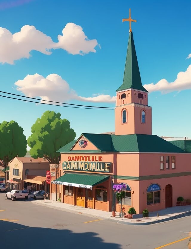 ArtStation - City of Saint Dimmsdale, California [AI]