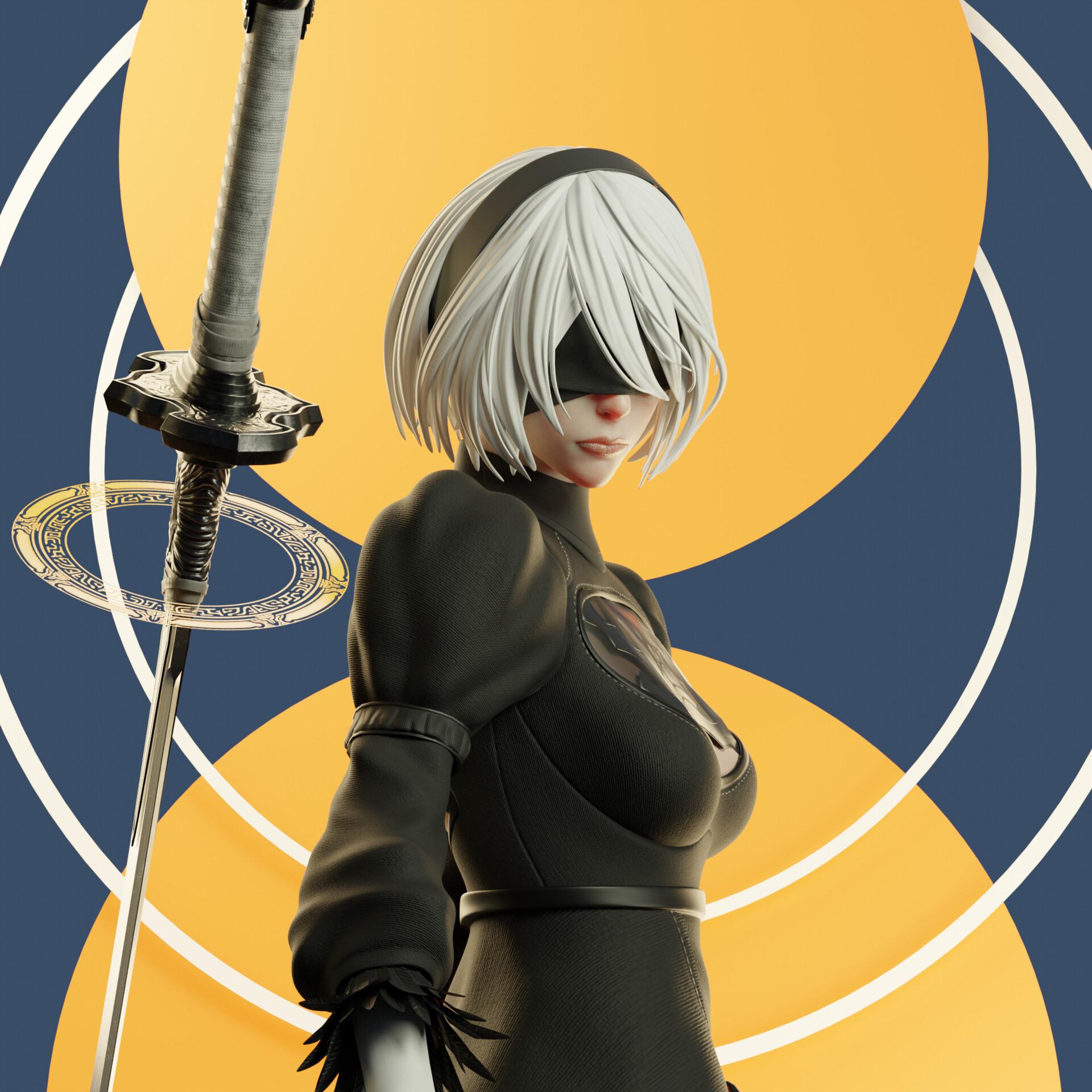 ArtStation - Yorha 2B Nier Automata