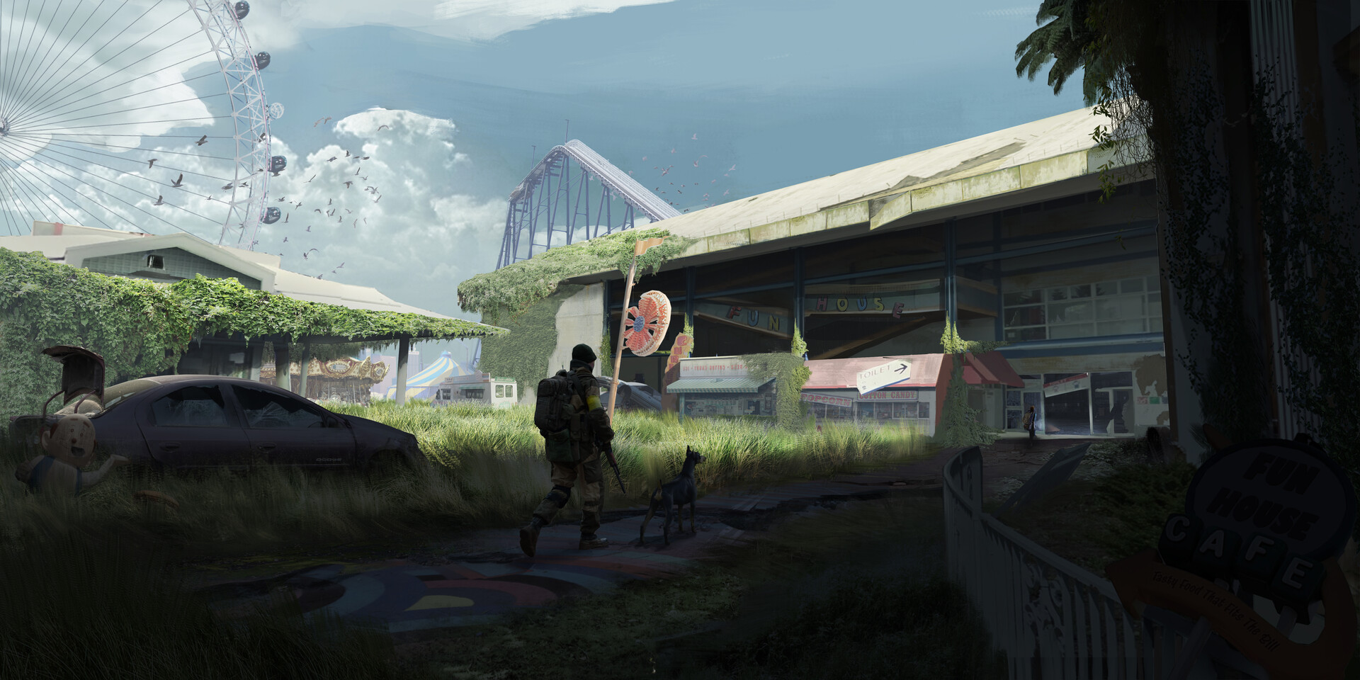 ArtStation - Abandoned amusement park
