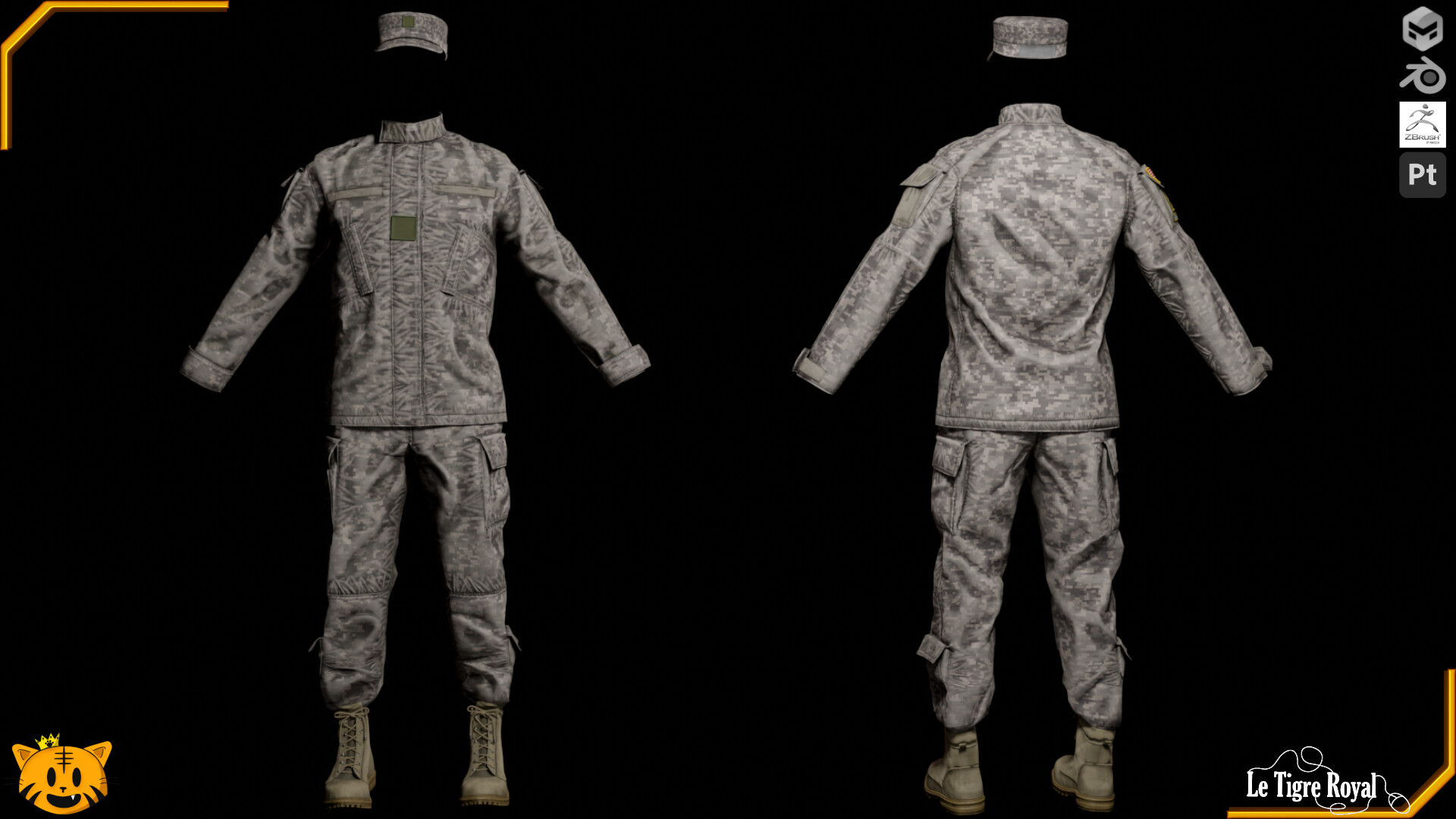 ArtStation - US-Army Uniform