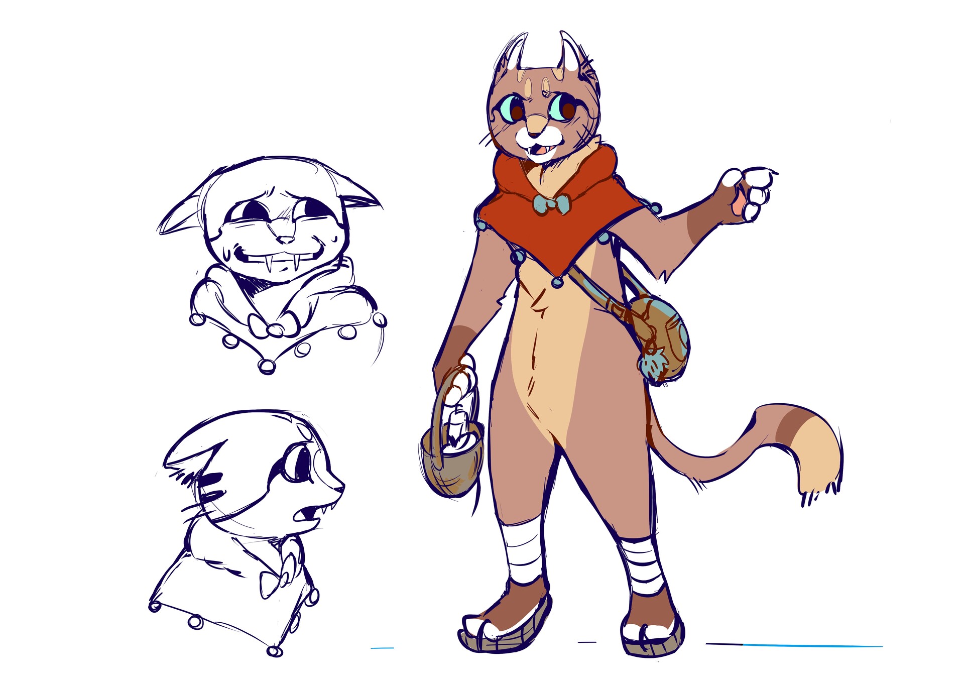 ArtStation - Poncho Cat - Character concepts