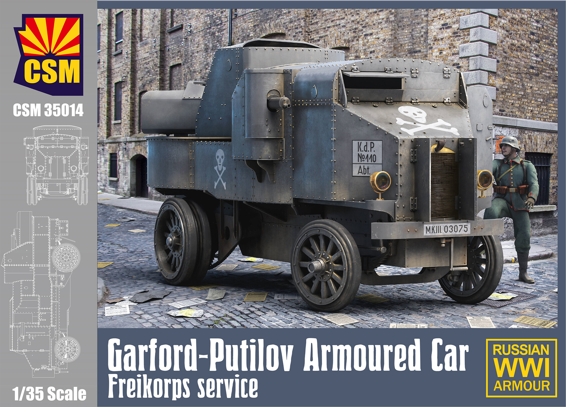 ArtStation - Copperstate Models - Garford-Putilov Armoured Car German Use